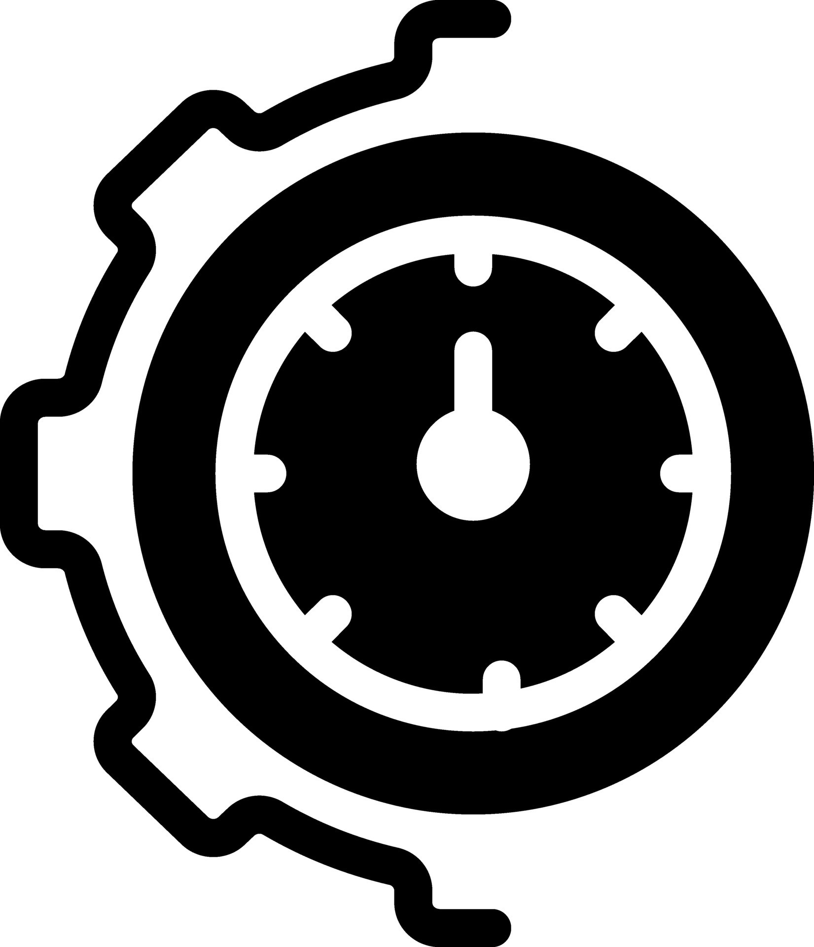 solid icon for optimization 24931130 Vector Art at Vecteezy