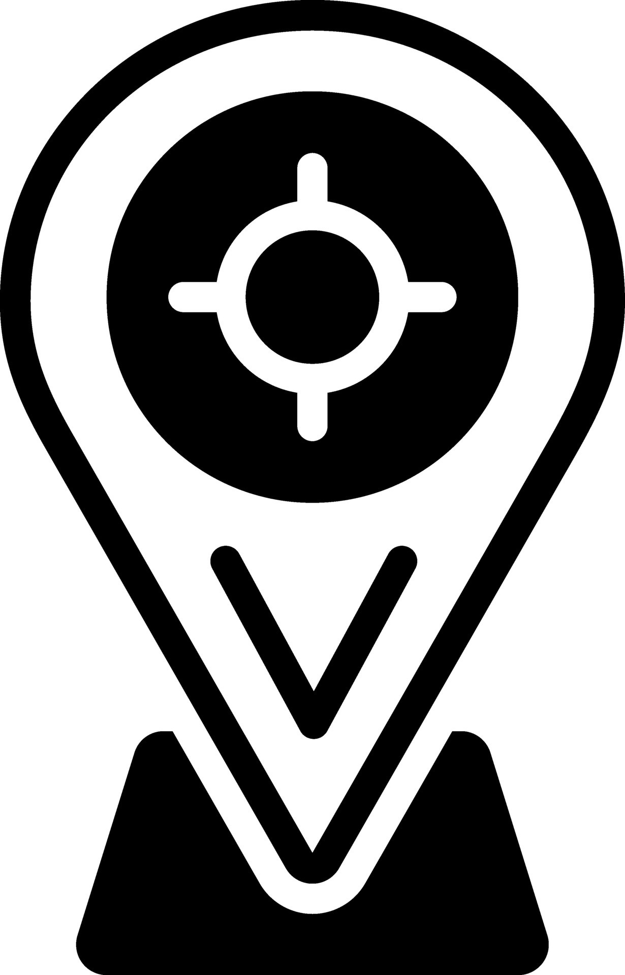 solid icon for position 24931400 Vector Art at Vecteezy