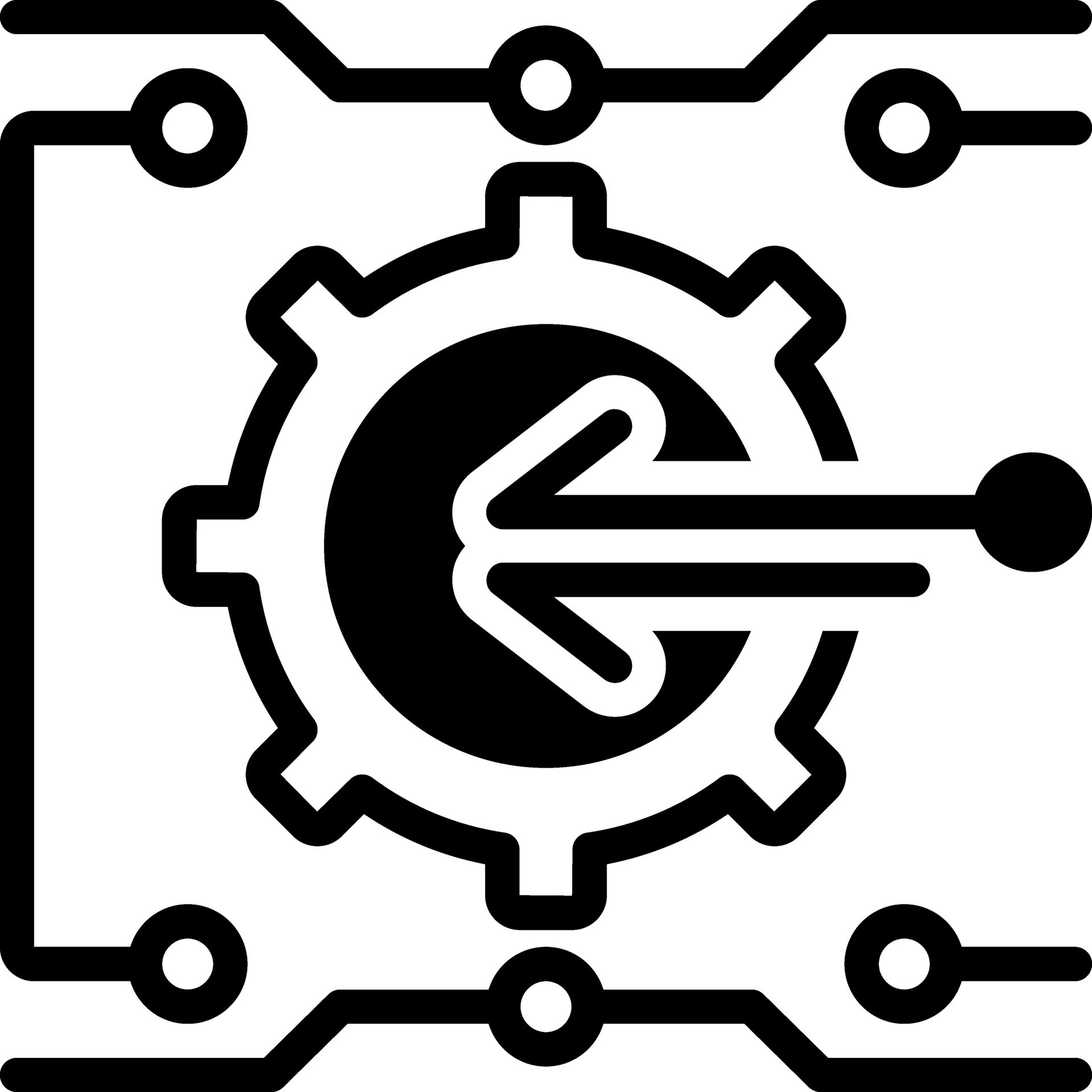 solid icon for integration 24931532 Vector Art at Vecteezy