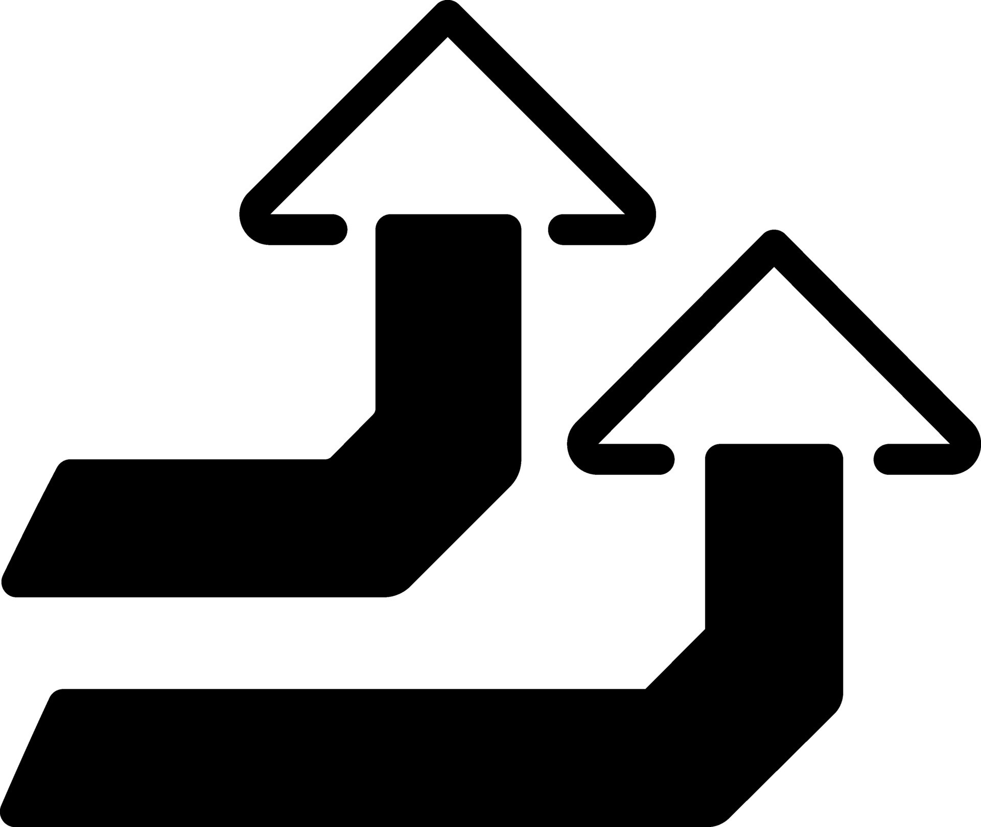 solid icon for increase 24931559 Vector Art at Vecteezy