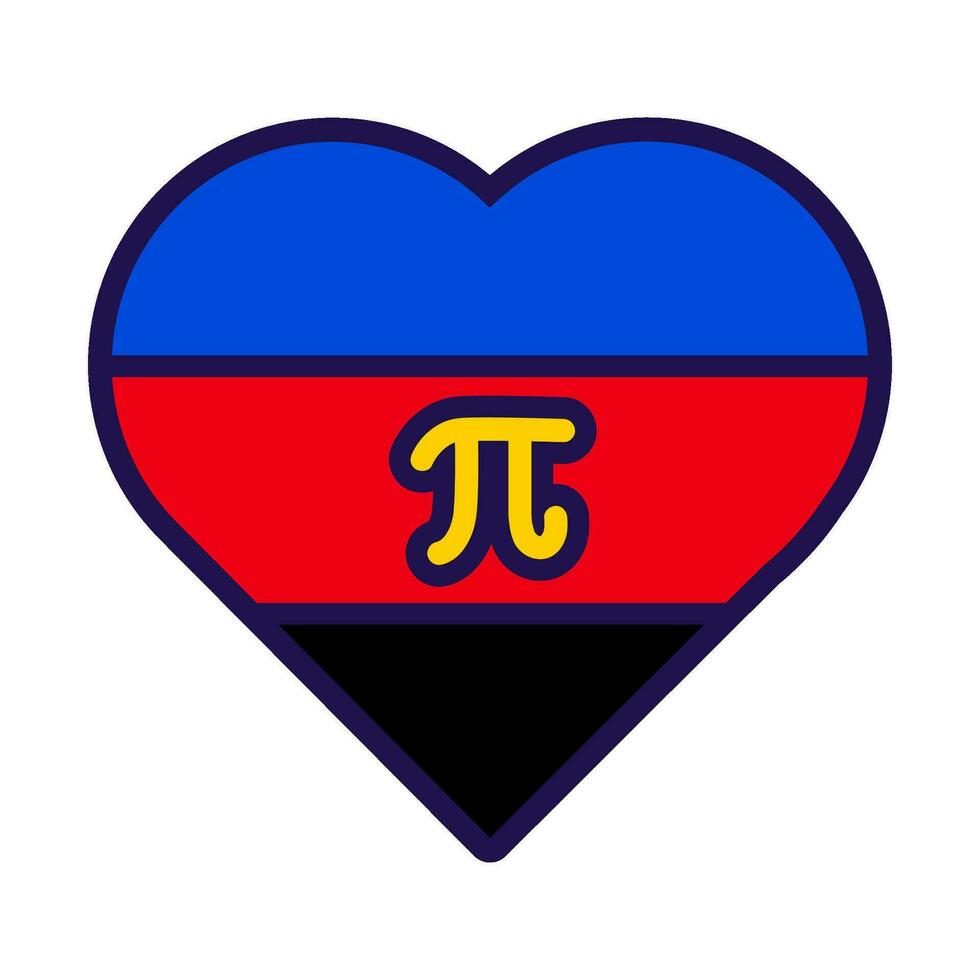 Outline Flag Heart Polyamory Pride Icon 24931980 Vector Art At Vecteezy