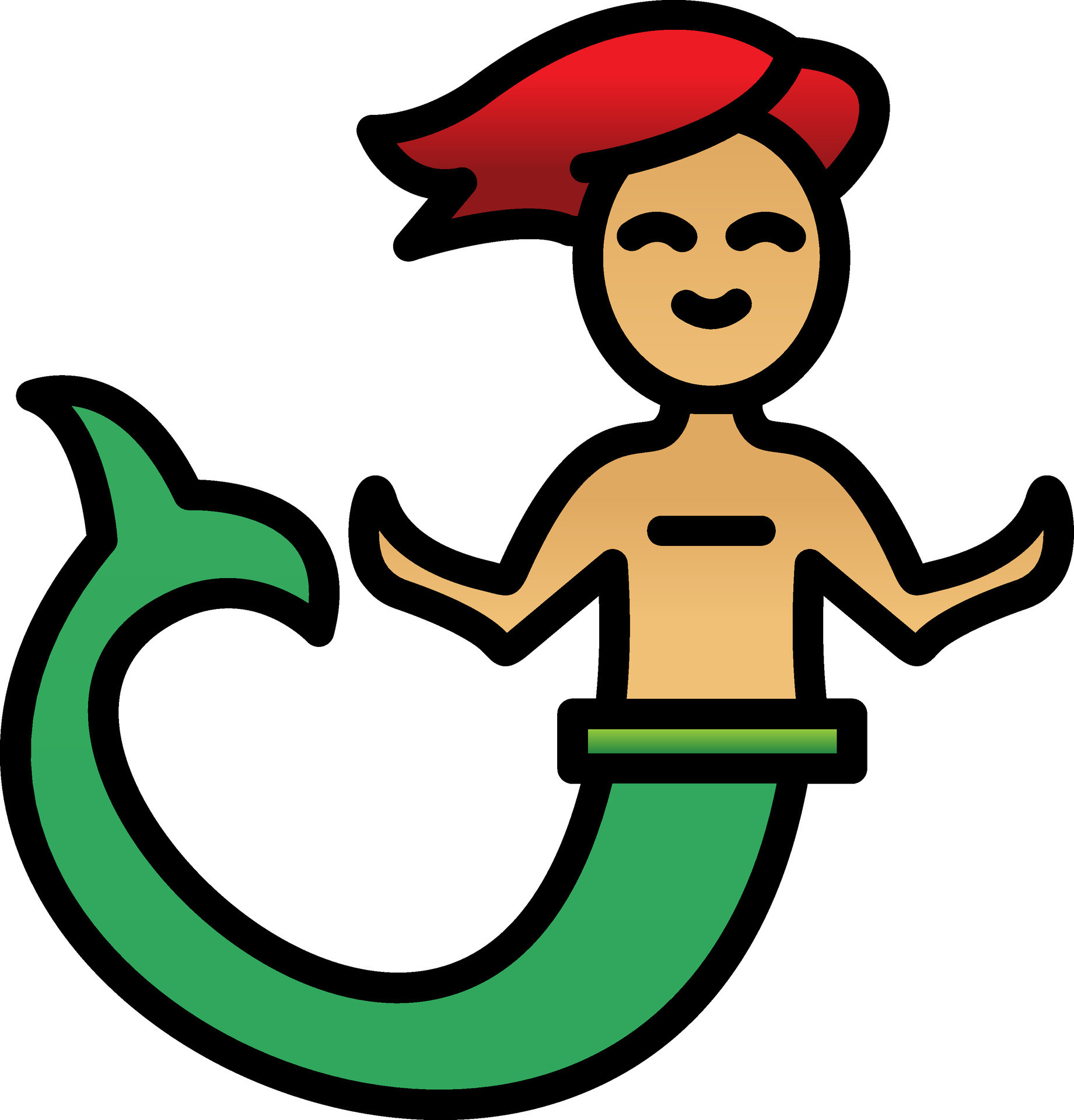 Mermaid Vector Icon Design 24938639 Vector Art At Vecteezy