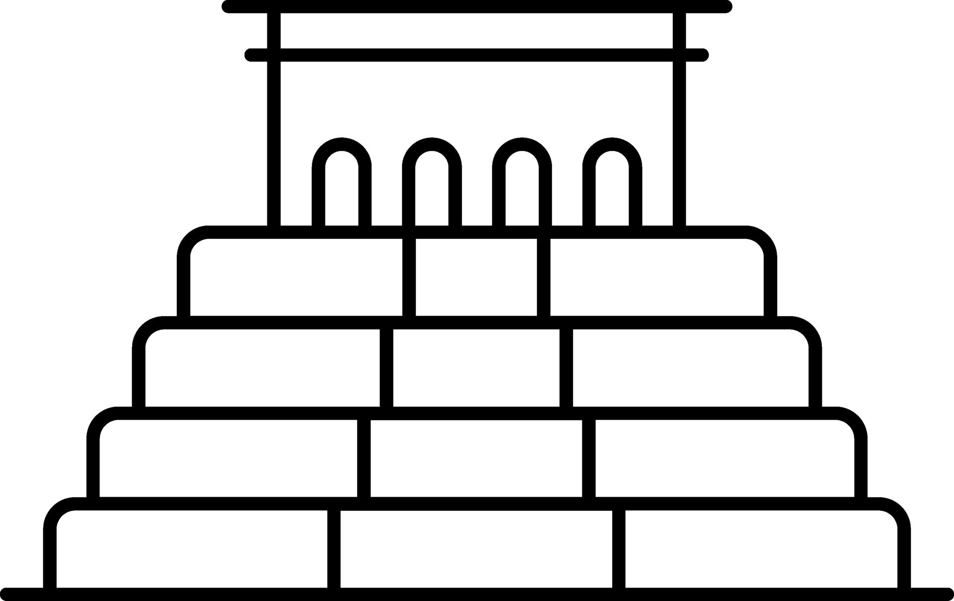 Chichen Itza Icon In Black Line Art. 24948884 Vector Art at Vecteezy Chichen Itza Icon In Black Line Art. 24948884 Vector Art at Vecteezy