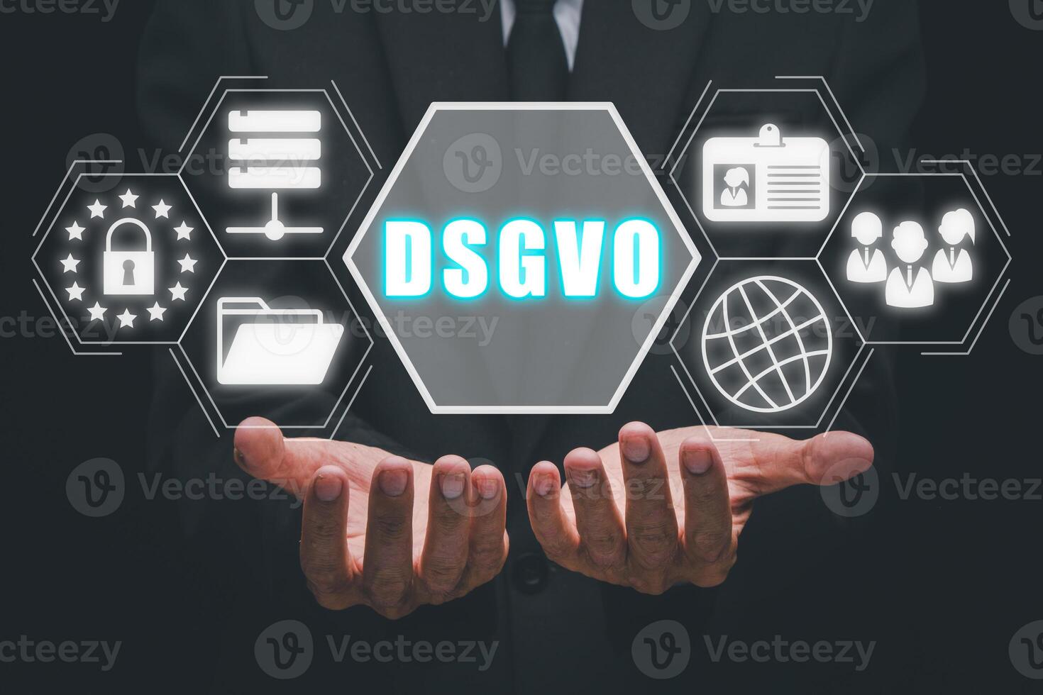 DSGVO Basic Data Protection Regulation Concept, Person hand holding ... DSGVO Basic Data Protection Regulation Concept, Person hand holding ...