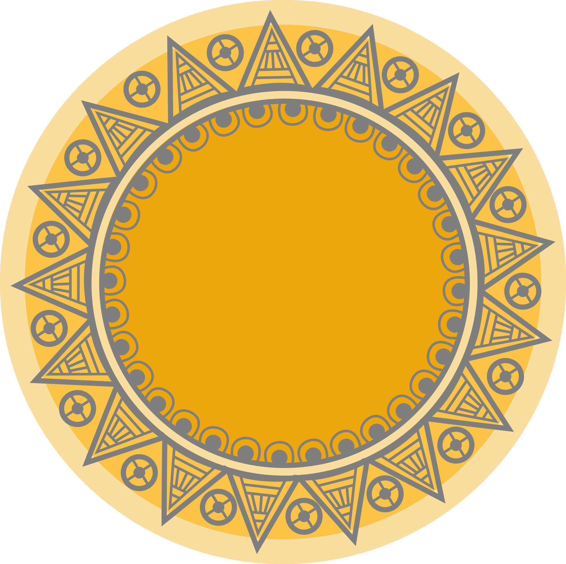 Abstract geometric circular frame design. 24950666 Vector Art at Vecteezy