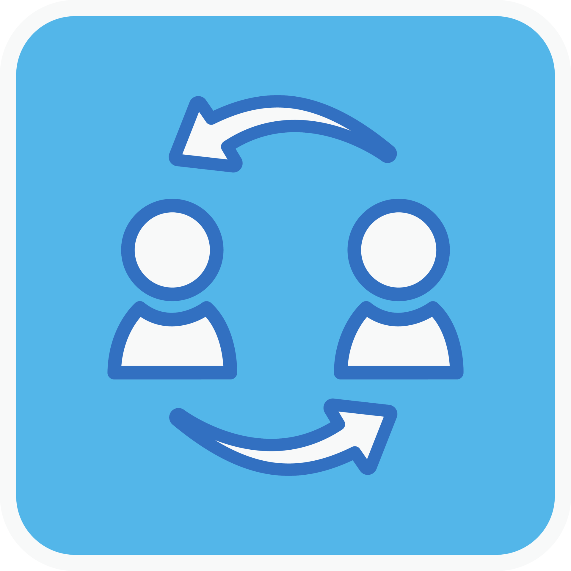 Customer to Customer C2C flat icon in square. 24952248 PNG Customer to Customer C2C flat icon in square. 24952248 PNG