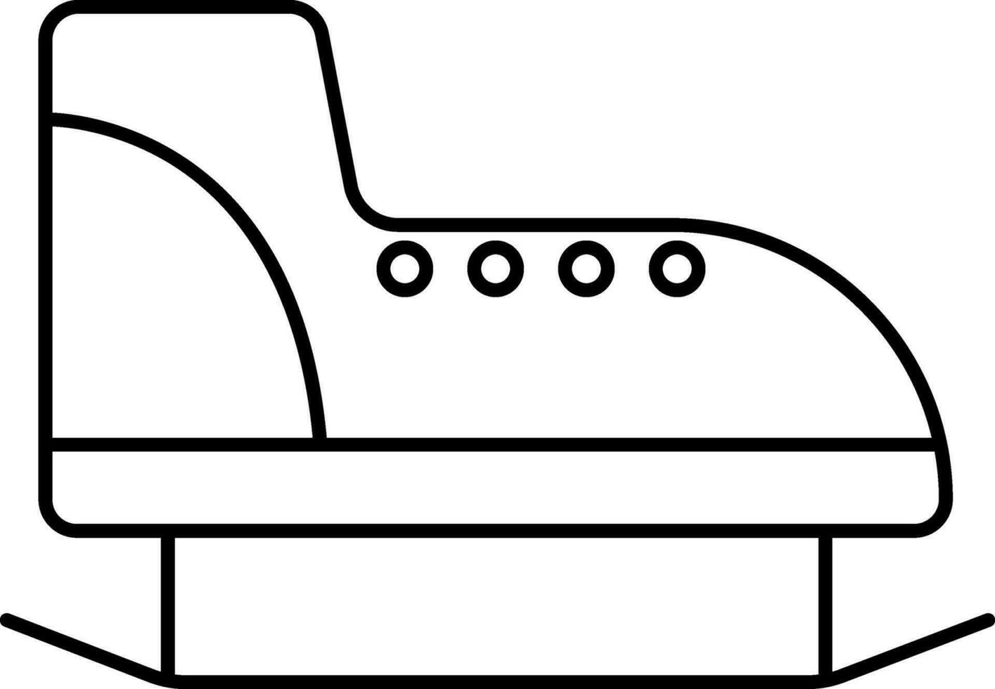 Isolated Ice Skating Shoes Linear Style Icon 24958103 Vector Art At Vecteezy