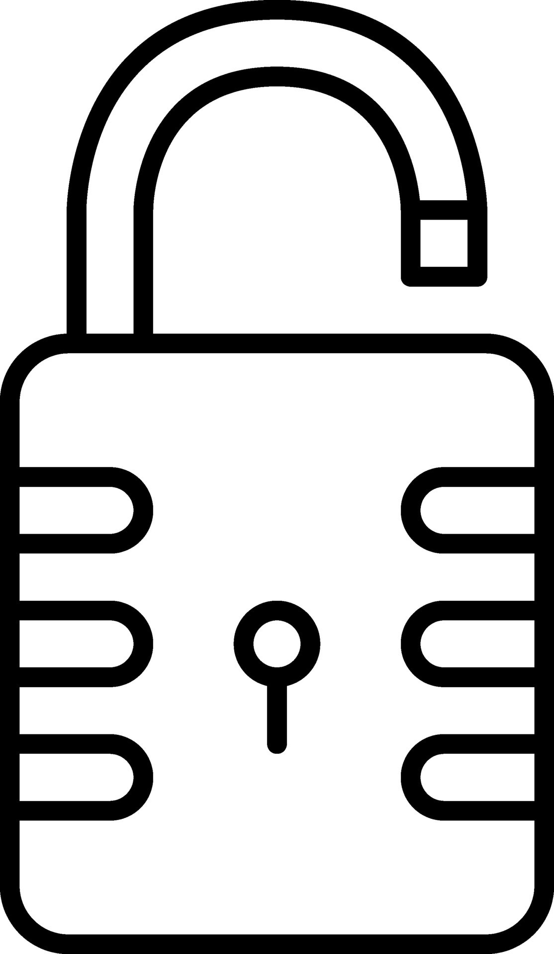 Open Lock Icon In Line Art. 24958148 Vector Art at Vecteezy