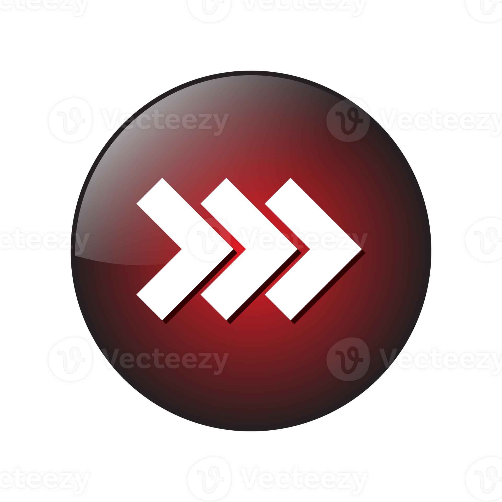 Arrow Icon, 3D Glossy Realistic Arrow Button, Shiny Arrow Button ...