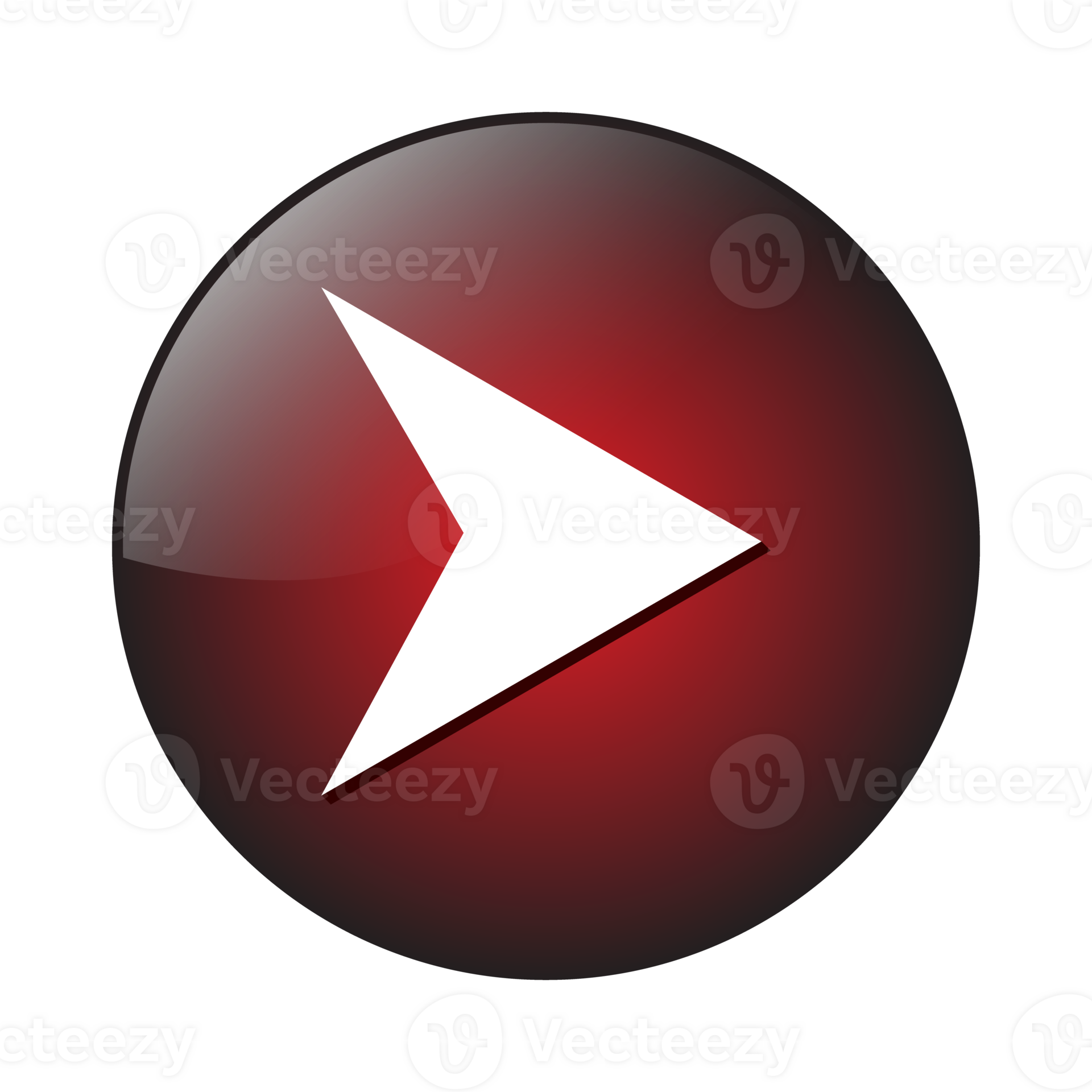 Arrow Icon, 3D Glossy Realistic Arrow Button, Shiny Arrow Button ...