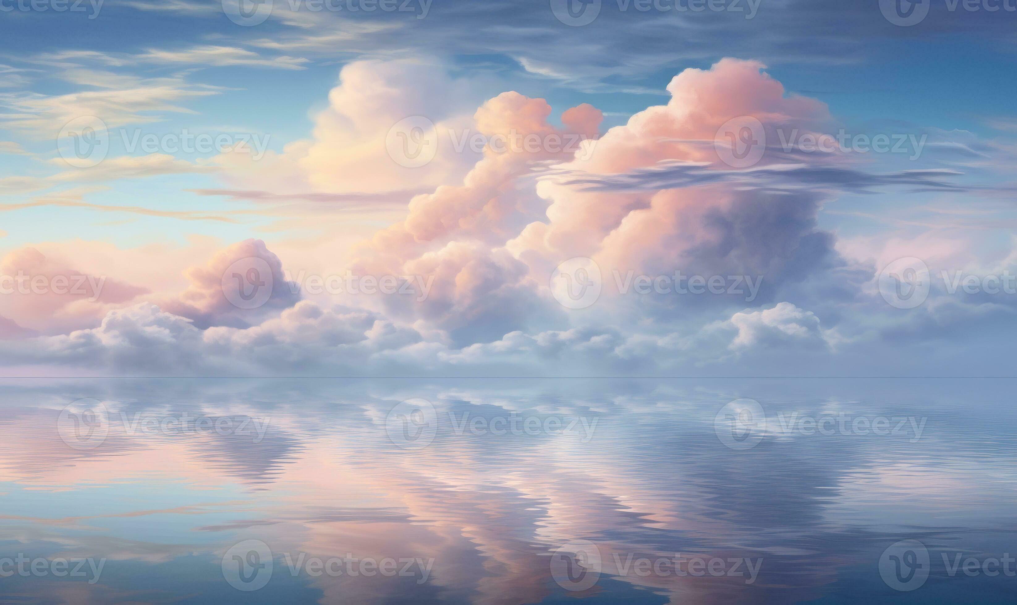 Horizon clouds sky, in the style of dreamlike illustration ... Horizon clouds sky, in the style of dreamlike illustration ...