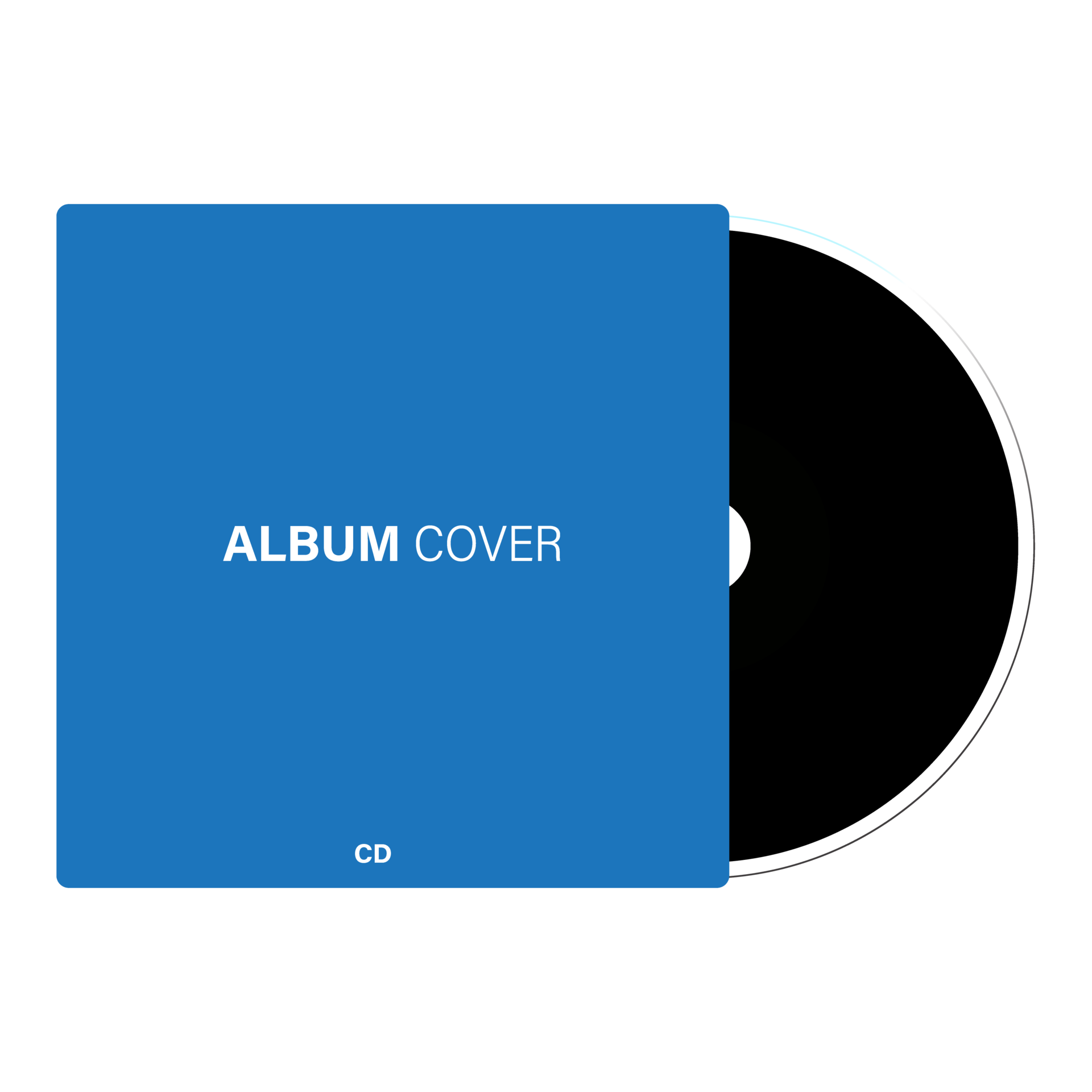 Album cover with cd png illustration for artists 24970014 PNG