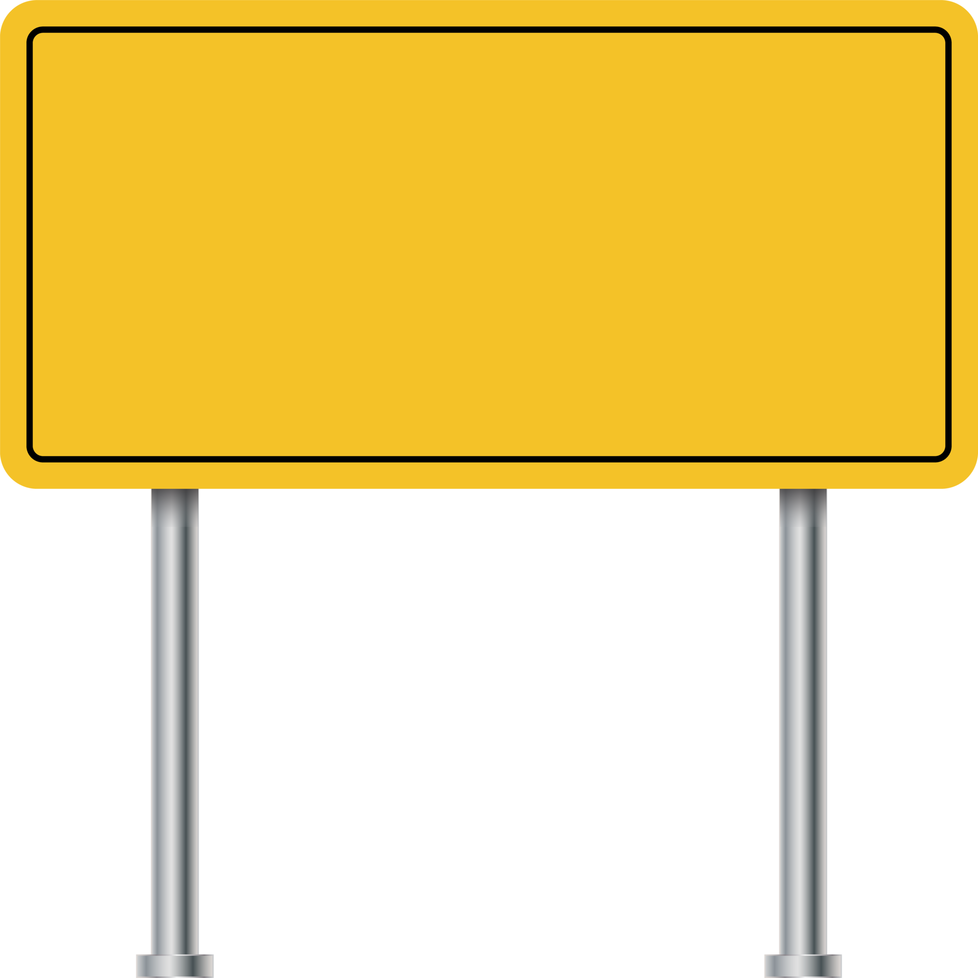 Blank Road Billboard Road Sign Yellow Road Signs Blank Advertising