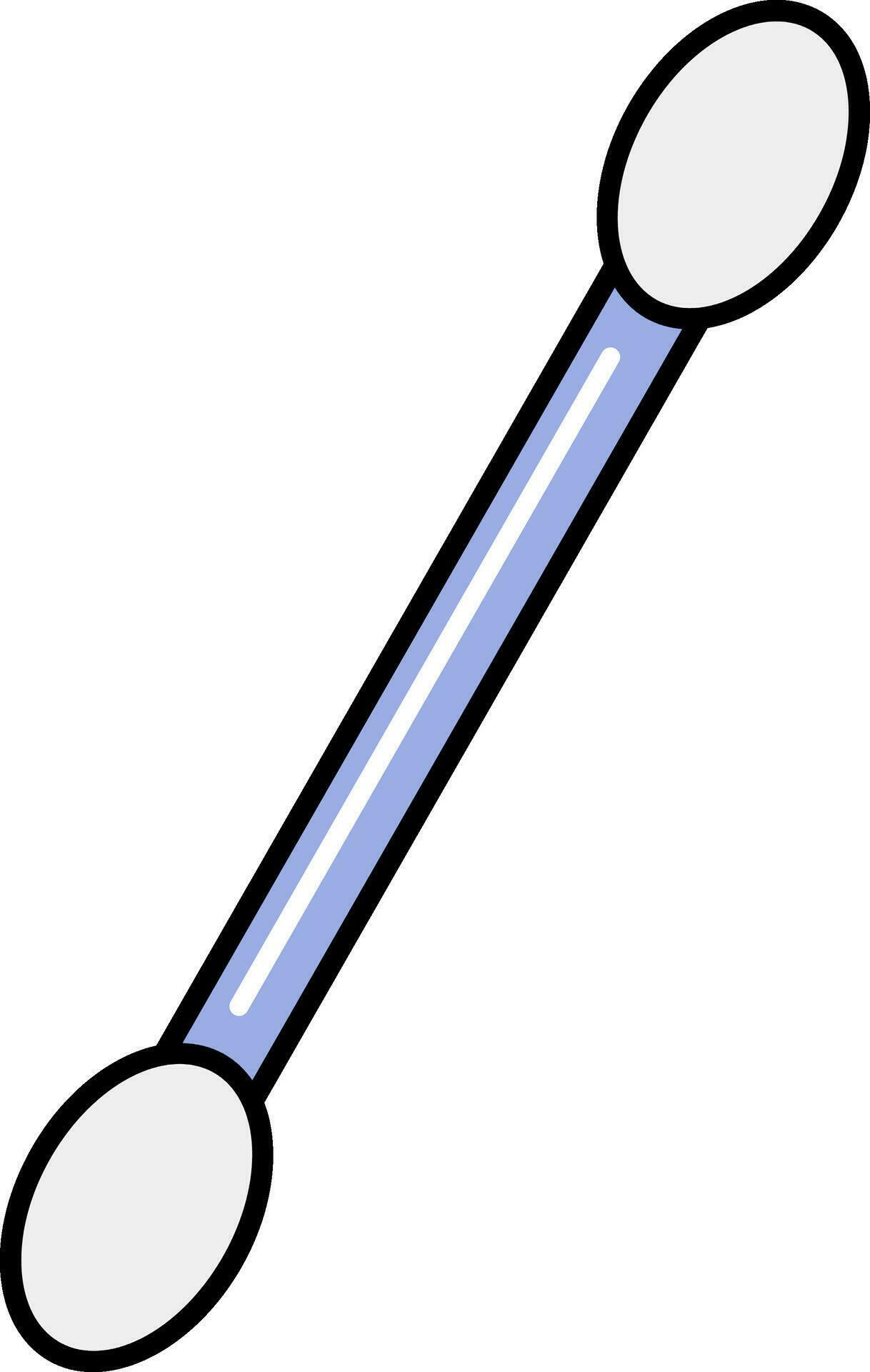 Flat Cotton Swab Icon Blue Color 24972455 Vector Art At Vecteezy