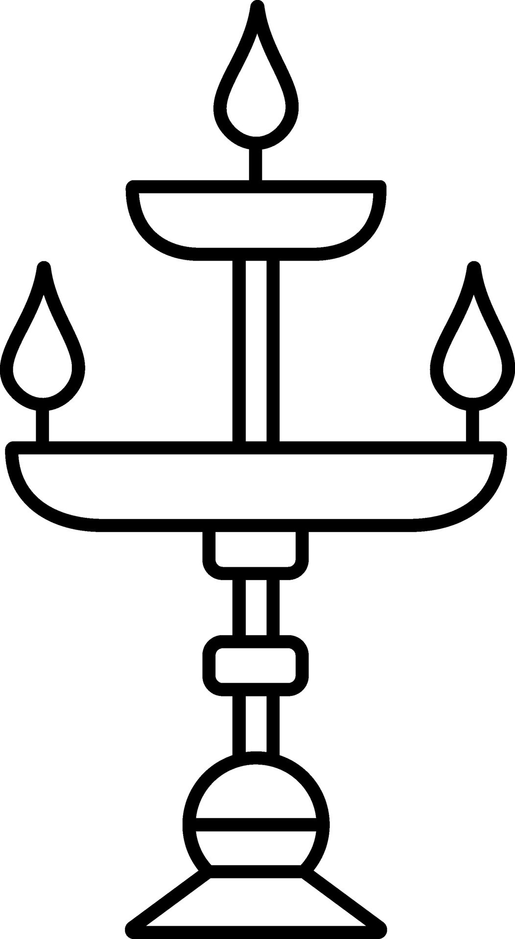 Isolated Buring Diya Stand Icon In Flat Style. 24973160 Vector Art at Vecteezy