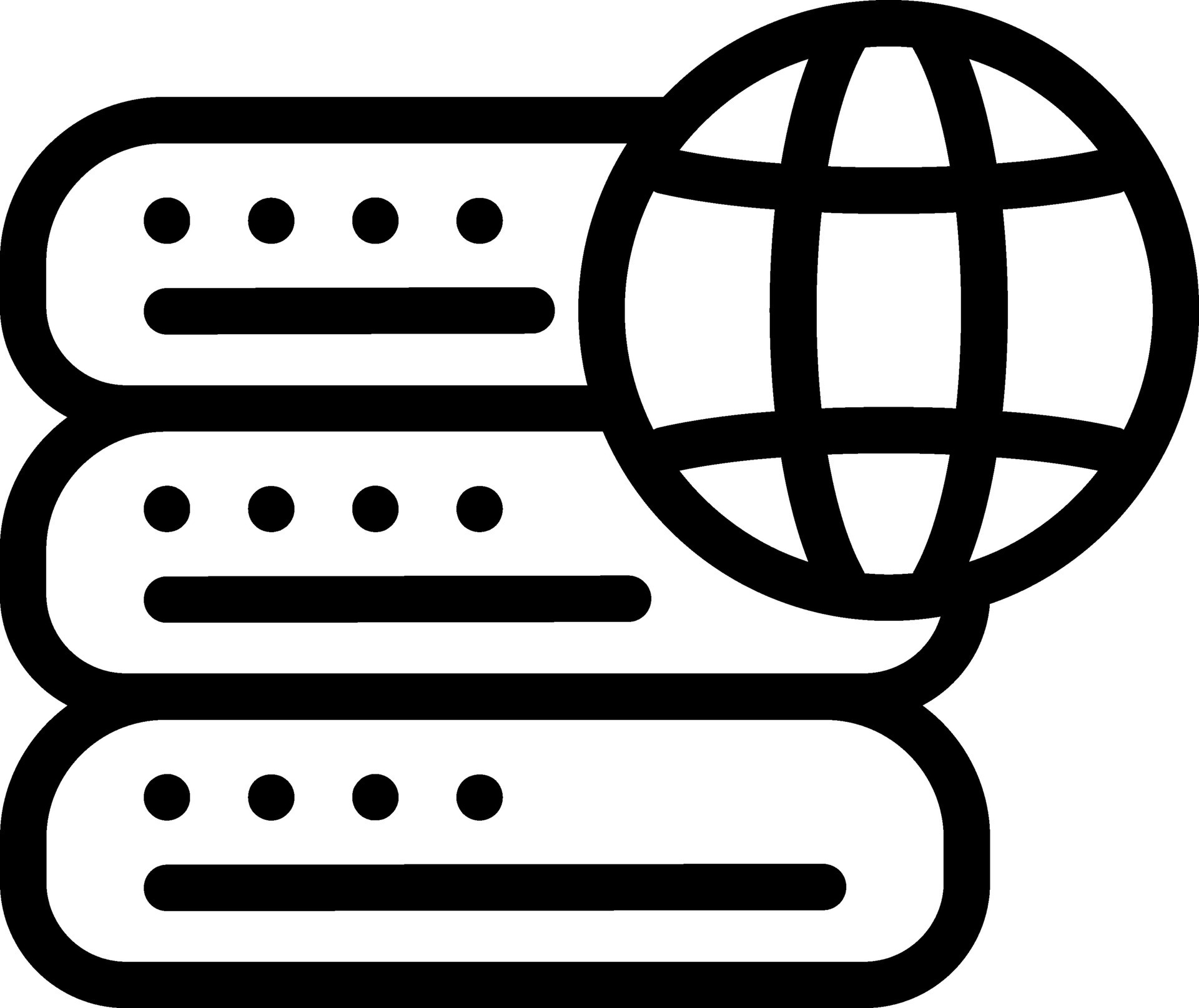 Global Server Icon In Black Line Art. 24973640 Vector Art at Vecteezy Global Server Icon In Black Line Art. 24973640 Vector Art at Vecteezy
