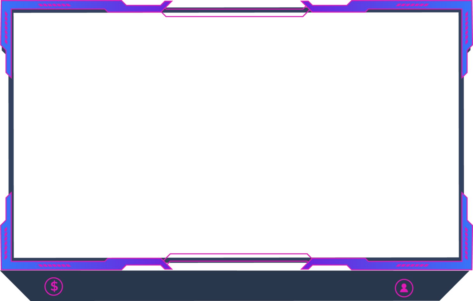 Live Broadcast Or Streaming Overlay Panels With An Offline Screen Png Streaming Screen Panel