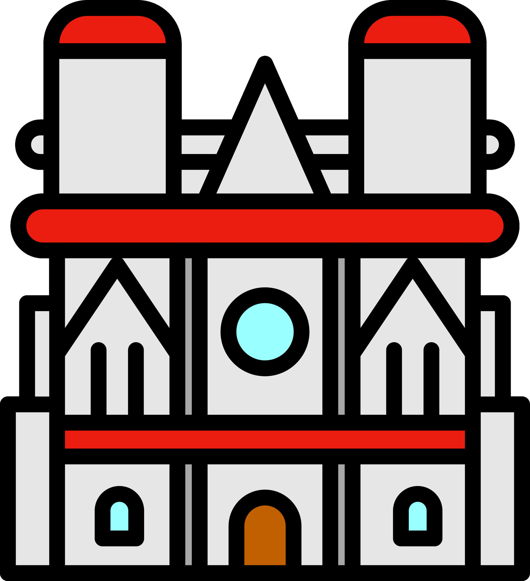 Notre dame Vector Icon Design 24981651 Vector Art at Vecteezy Notre dame Vector Icon Design 24981651 Vector Art at Vecteezy