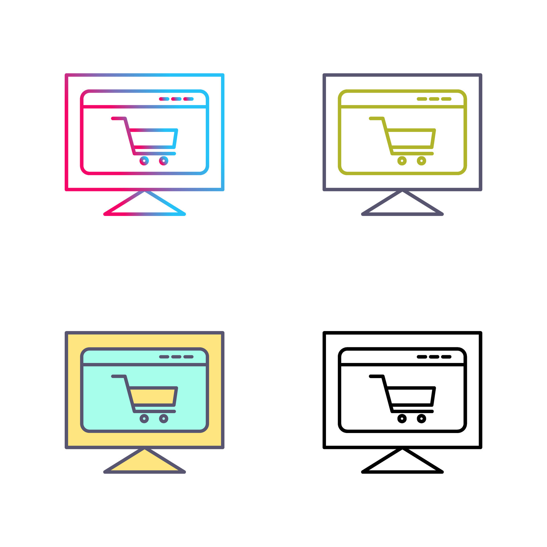 Ecommerce Website Vector Icon 24983800 Vector Art At Vecteezy