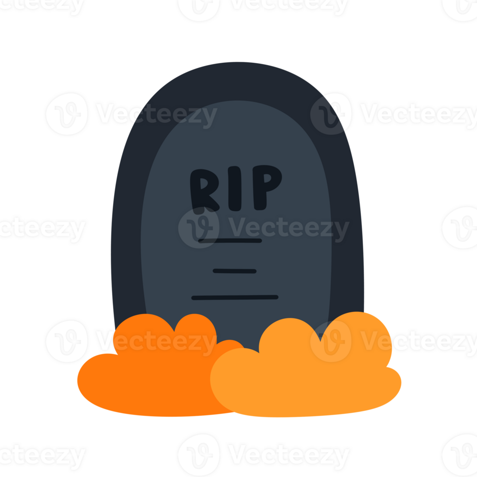 Halloween grave icon. 24983994 PNG