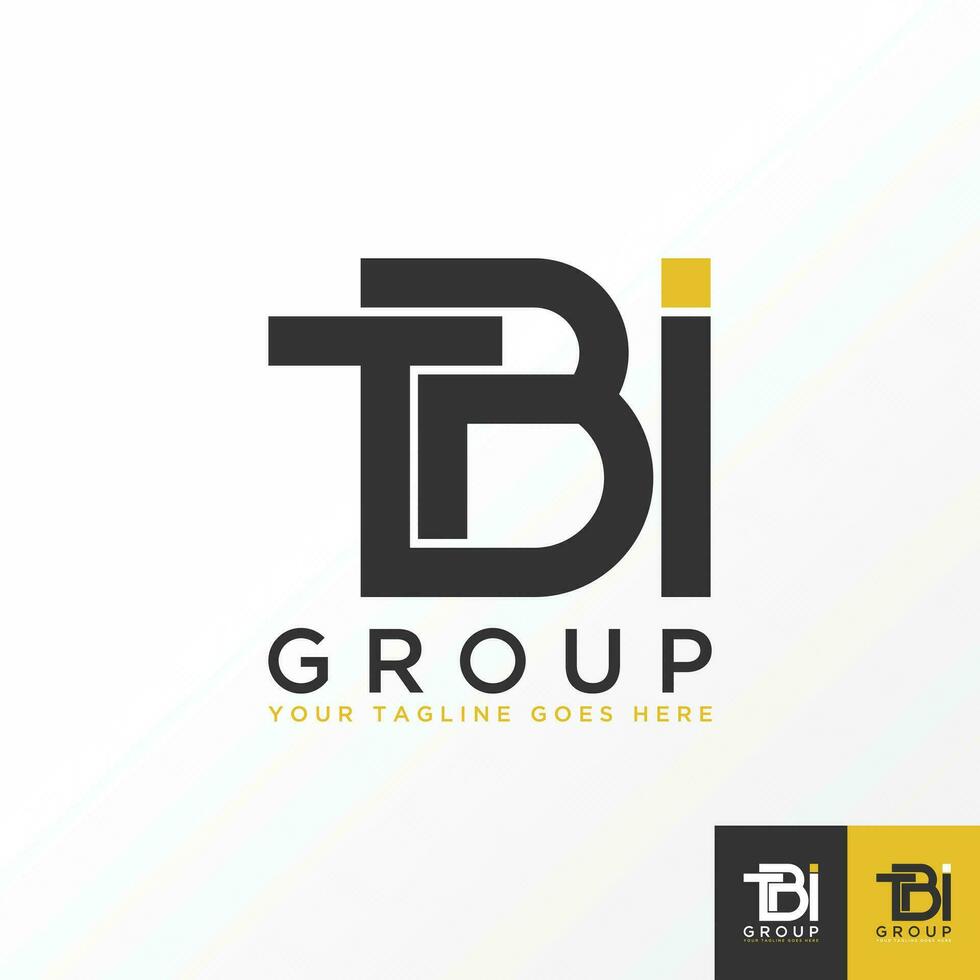 Logo design graphic concept creative abstract premium free vector stock letter TBI sans serif ...