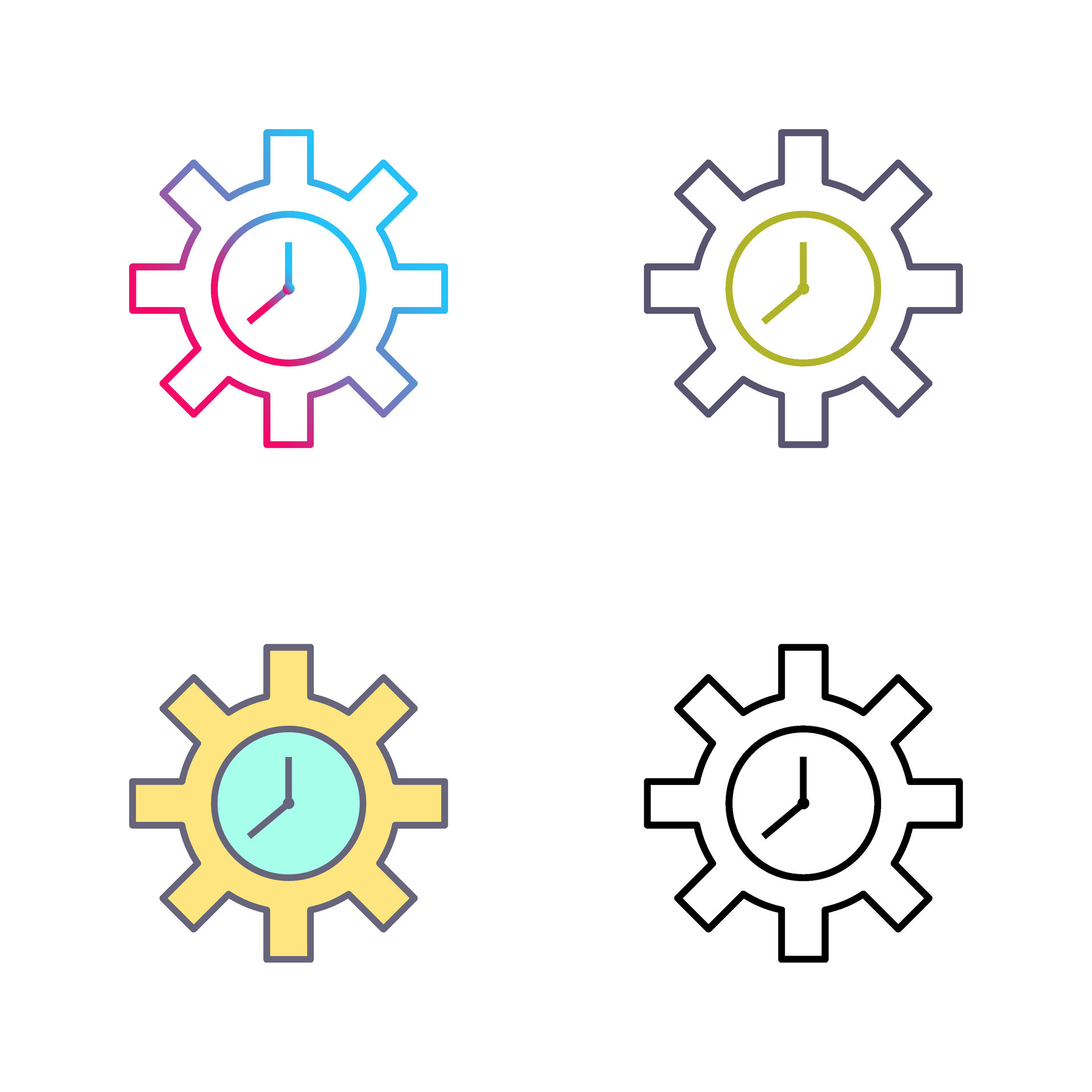 Unique Time Optimization Vector Icon 24985978 Vector Art at Vecteezy