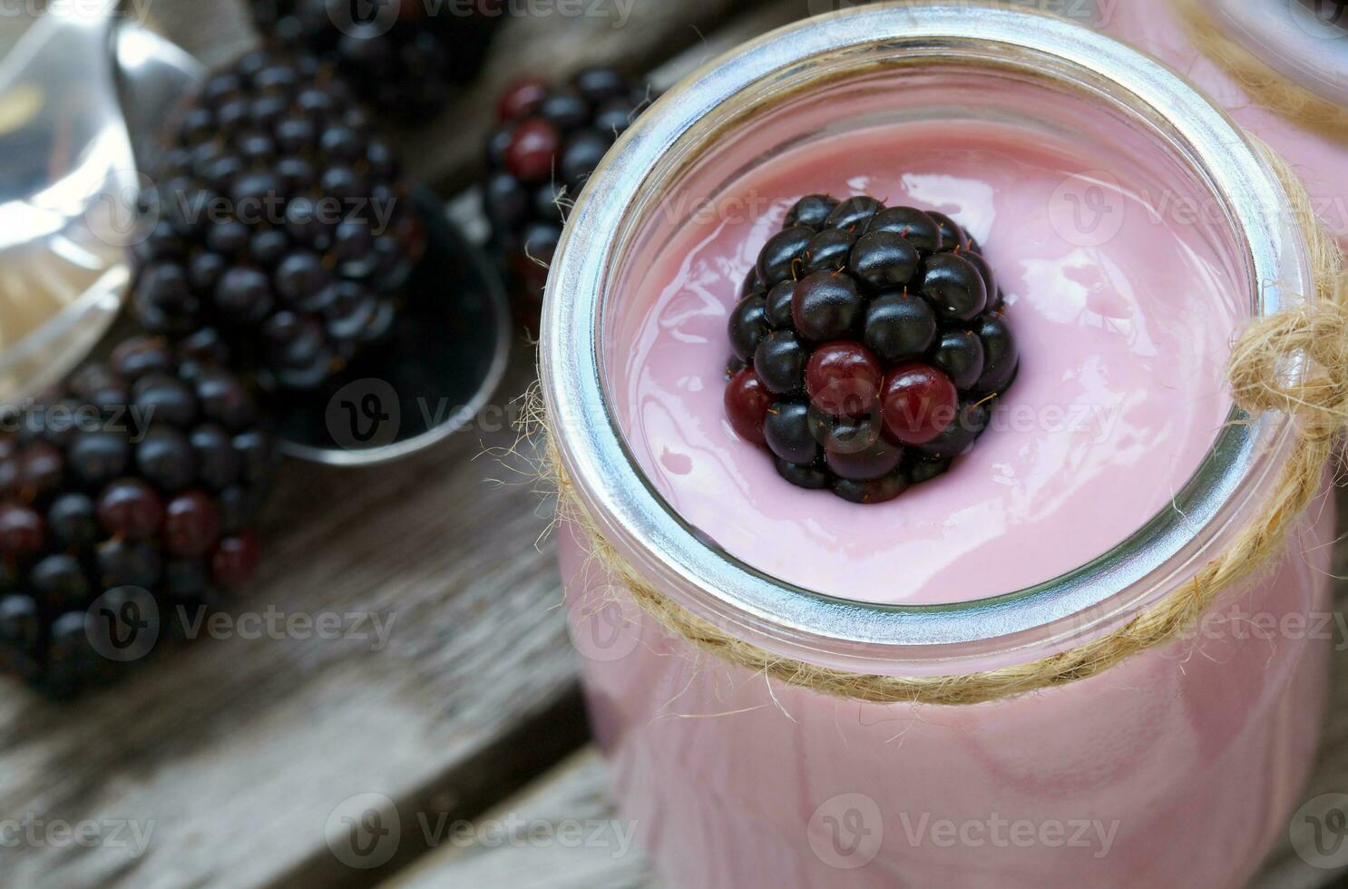 Homemade blackberry yogurt. Closeup 24988563 Stock Photo at Vecteezy Homemade blackberry yogurt. Closeup 24988563 Stock Photo at Vecteezy