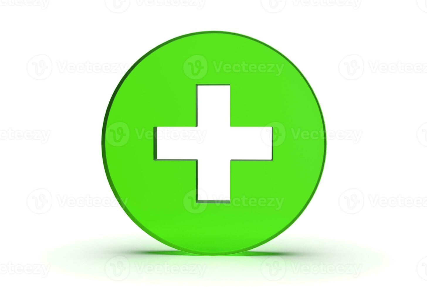Positive icon 3d rendered isolated on white background with shadow 24993408 Stock Photo at Vecteezy