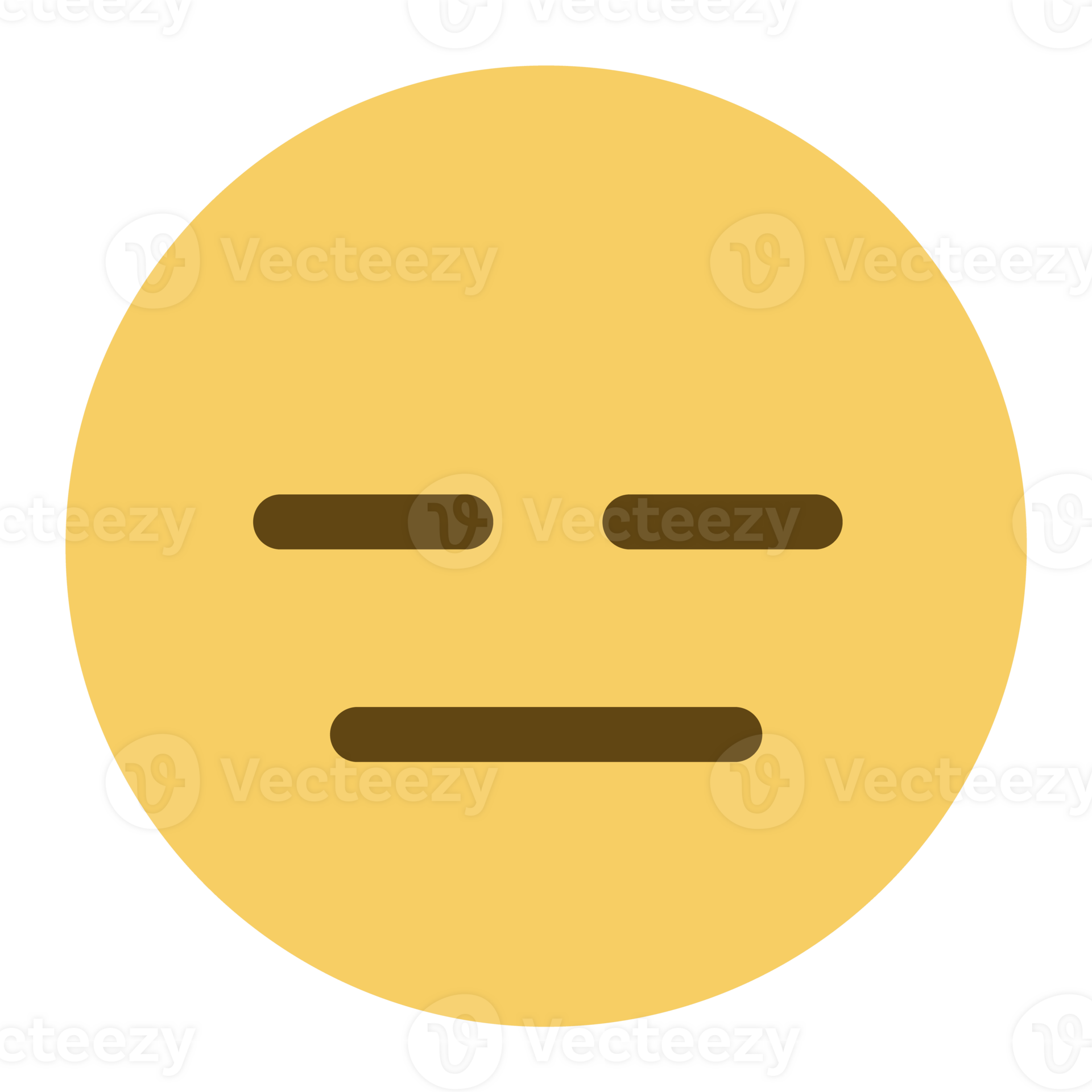 Top quality emoticon. Expressionless emoji. Straight face, emoticon ...