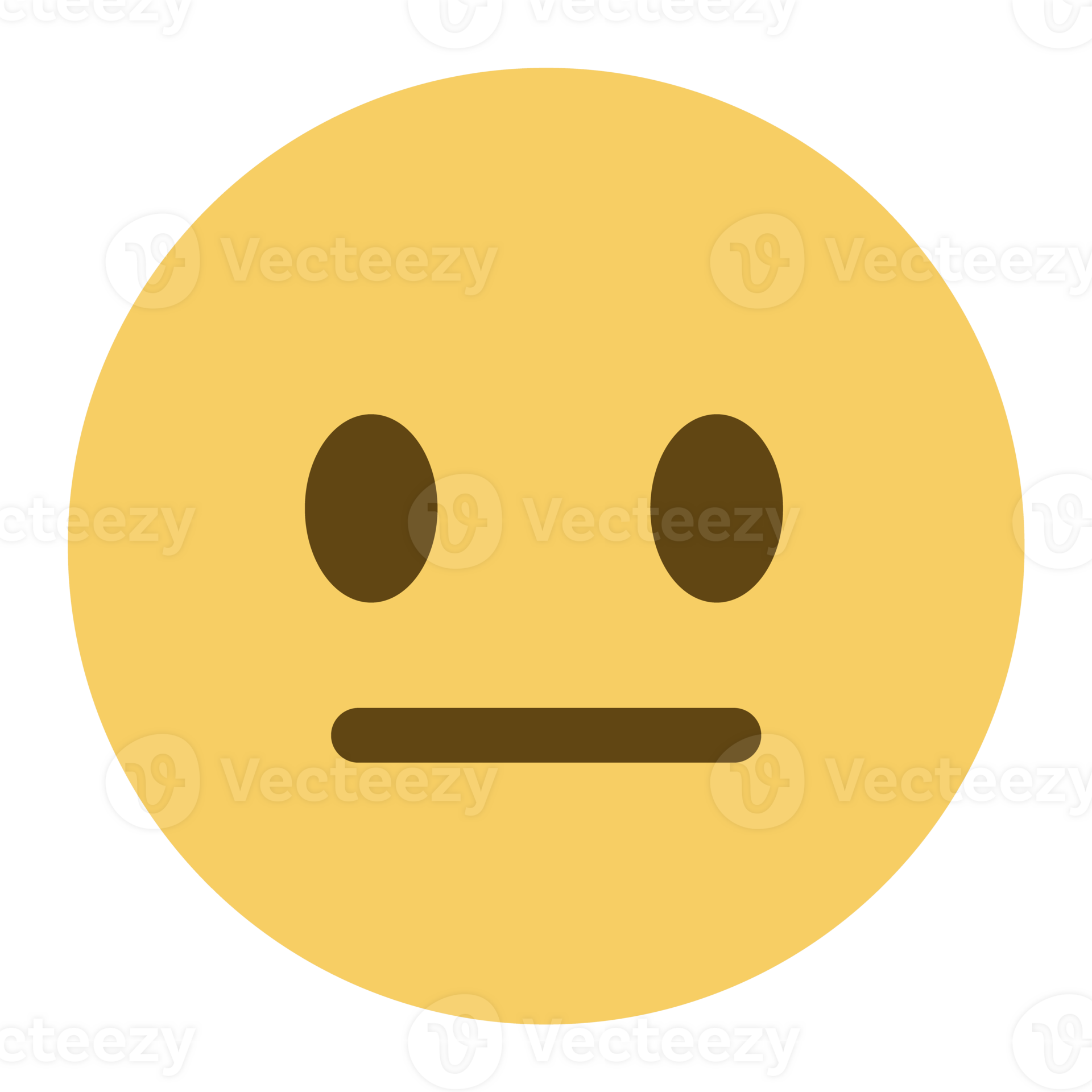 Top quality emoticon. Expressionless emoji. Straight face, emoticon ...