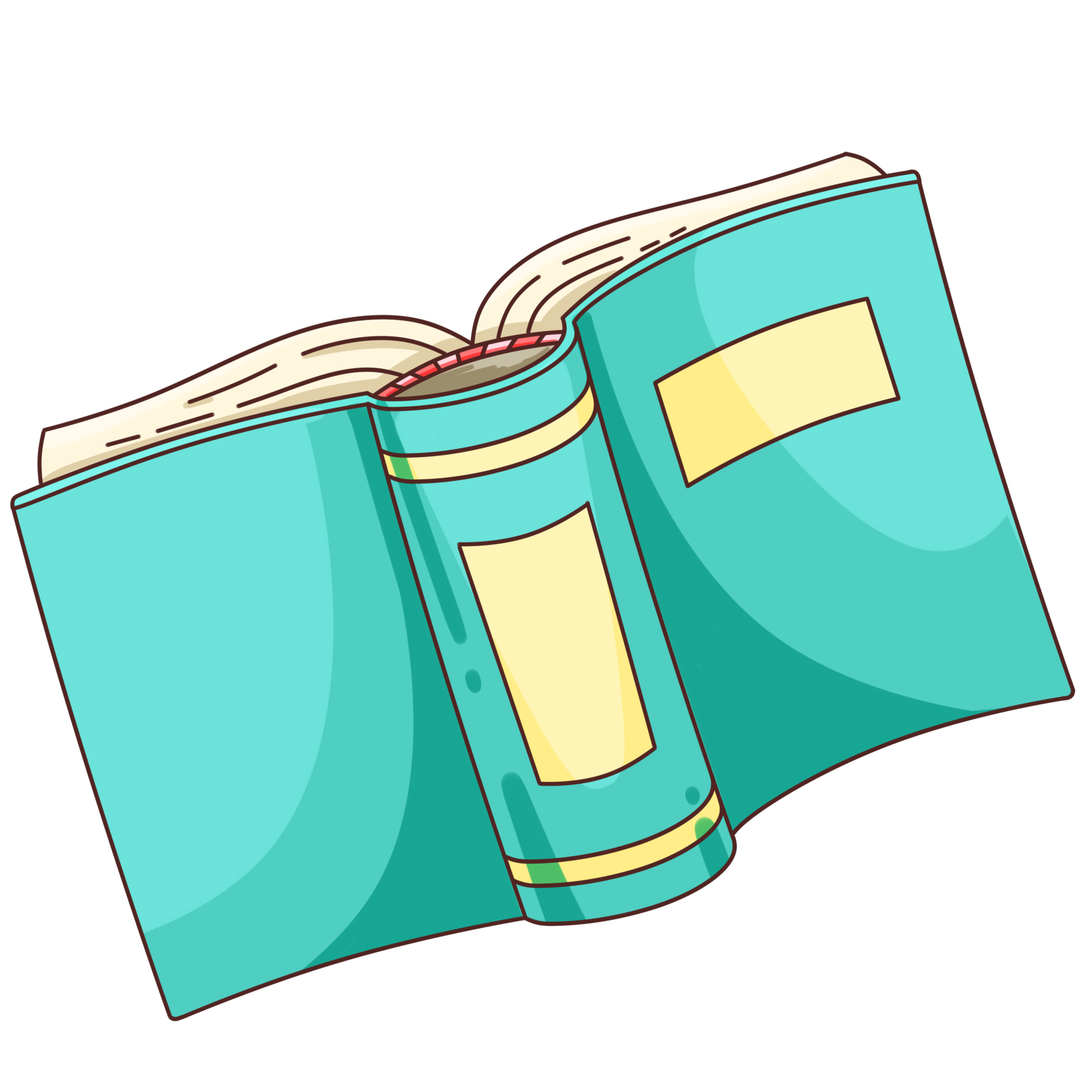 School Materials Cartoon Book 24996847 PNG
