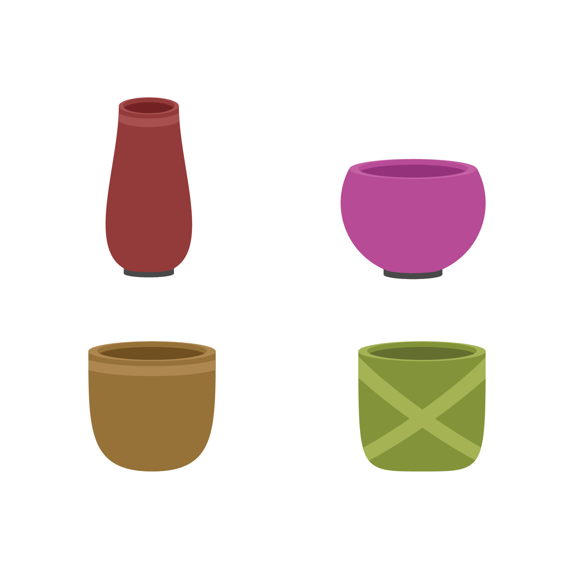 Vase collection premium vector illustration 25004484 Vector Art at Vecteezy