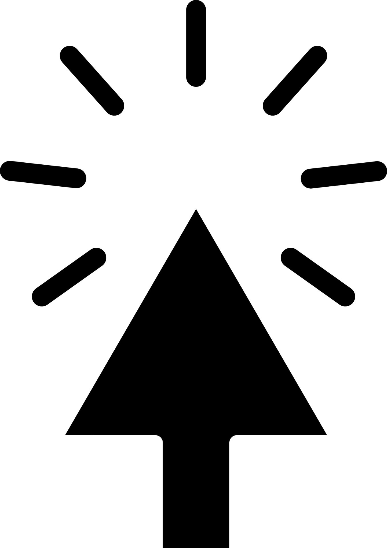 Flat Illustration Of Click Cursor Icon 25006424 Vector Art At Vecteezy