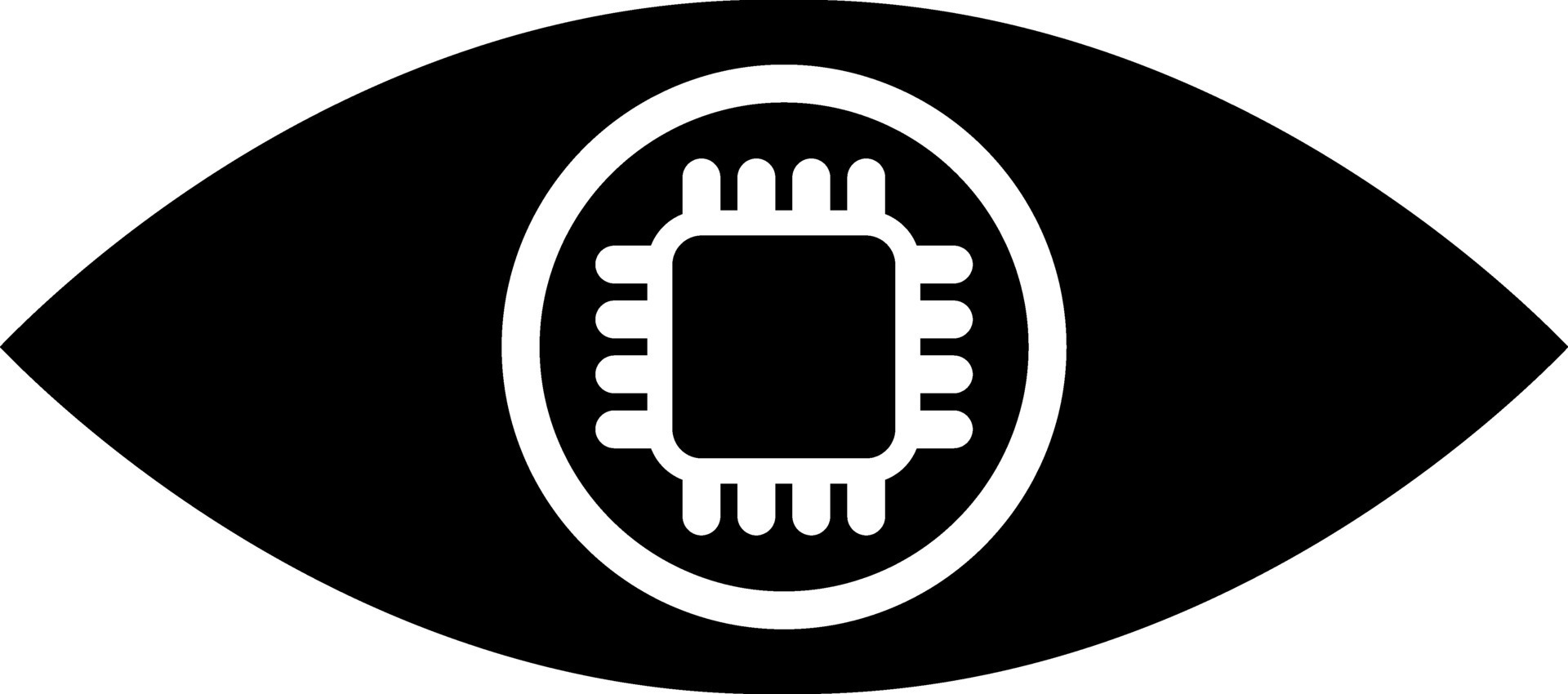 Robotic eye icon in flat style. 25009520 Vector Art at Vecteezy