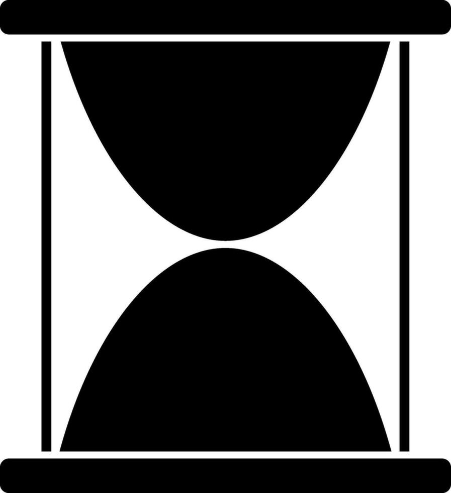 Black And White Hourglass Icon In Flat Style 25012875 Vector Art At Vecteezy