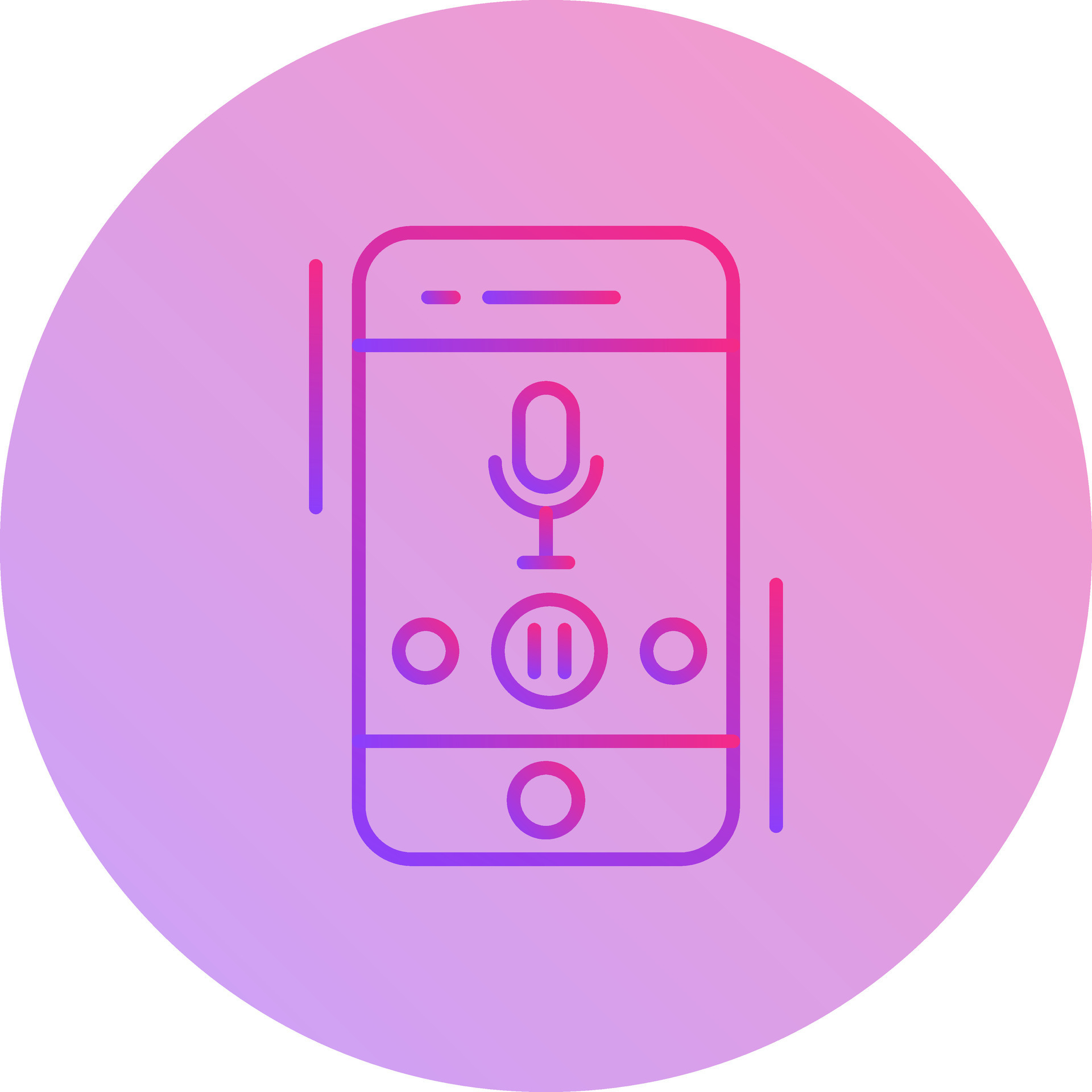 Voice Record Vector Icon 25024375 Vector Art at Vecteezy