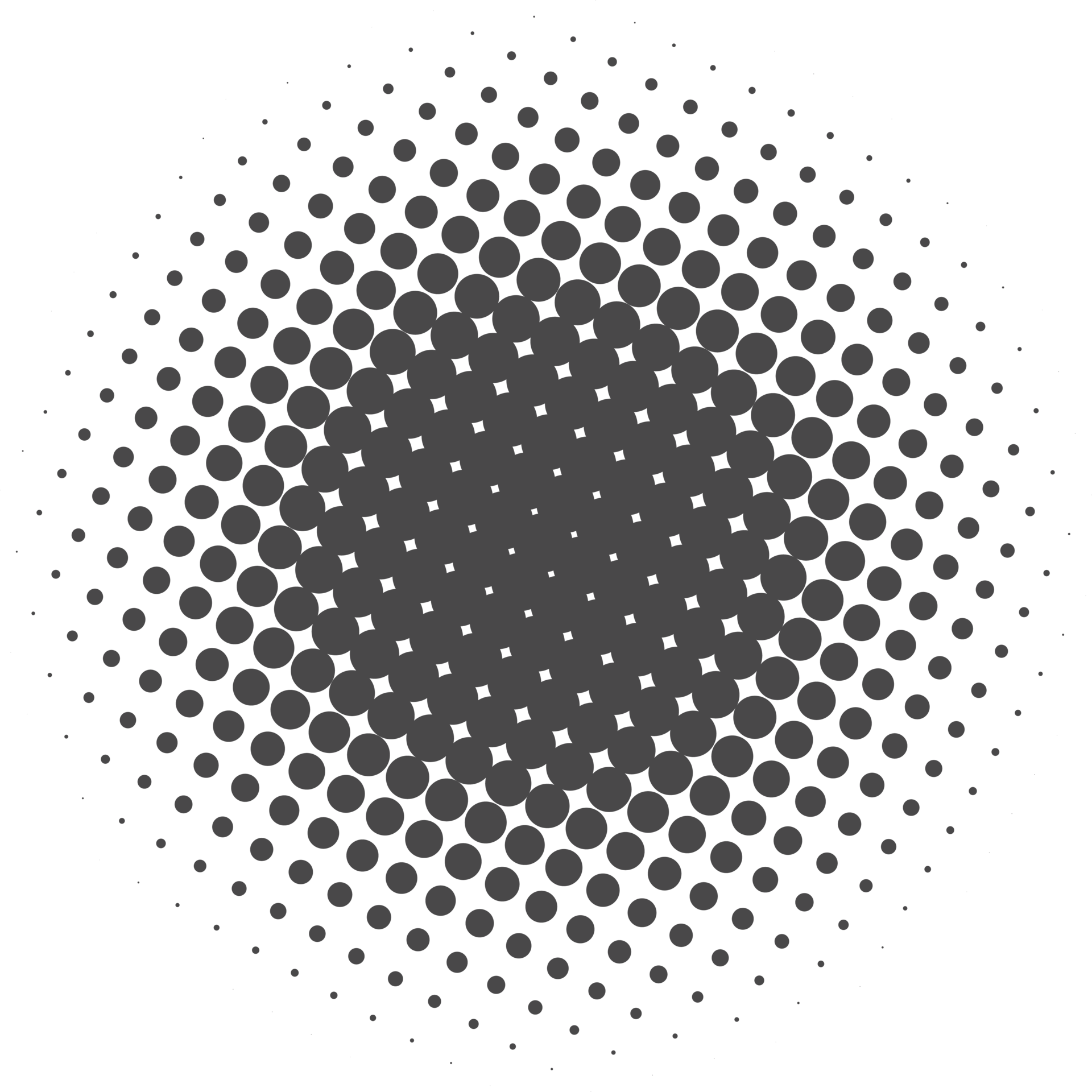 Circle Dots With Halftone Pattern Round Gradient Background Element With Gradation Points