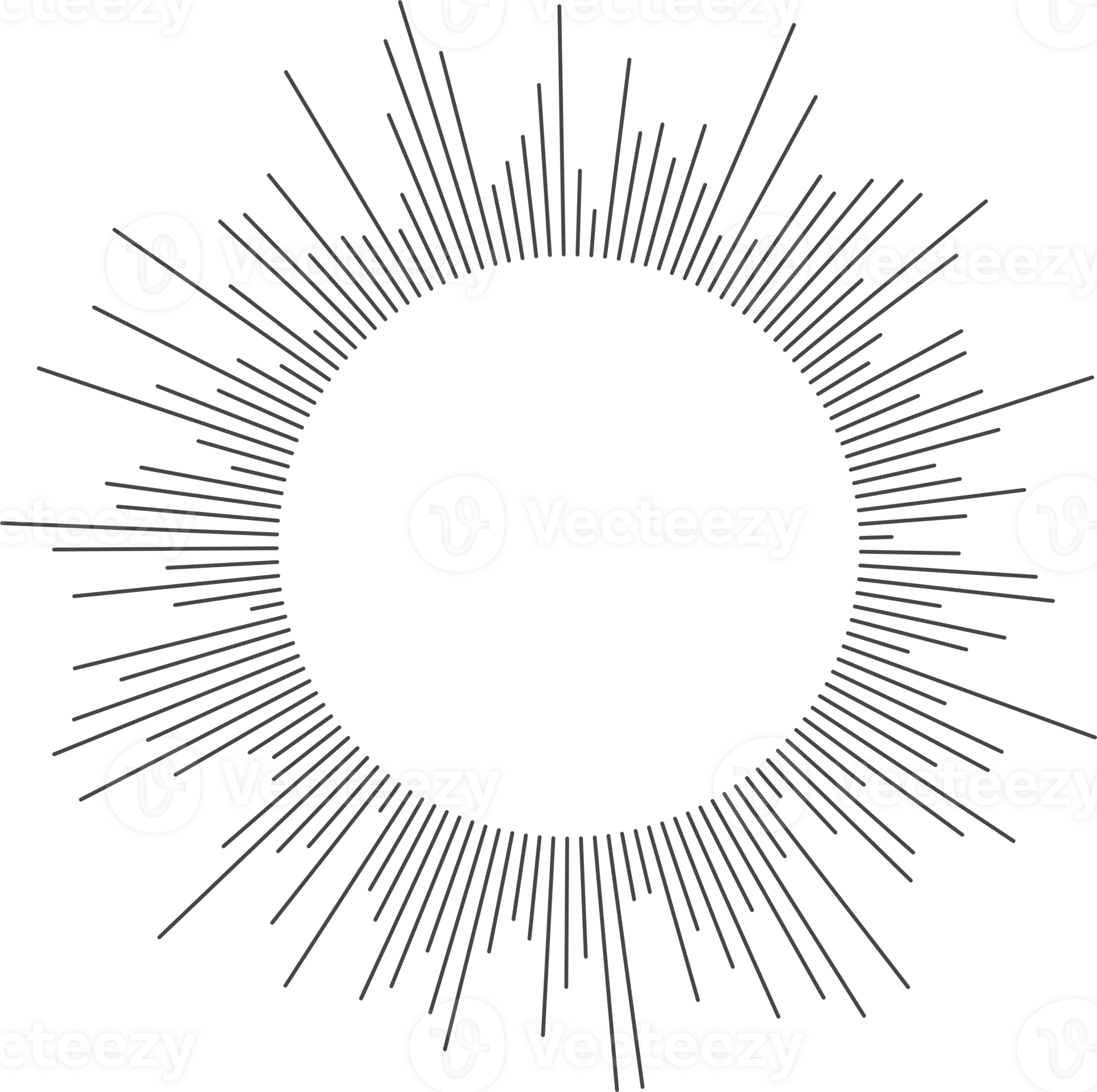 Circle sound wave. Circular music audio round. Radial graphic of voice ...