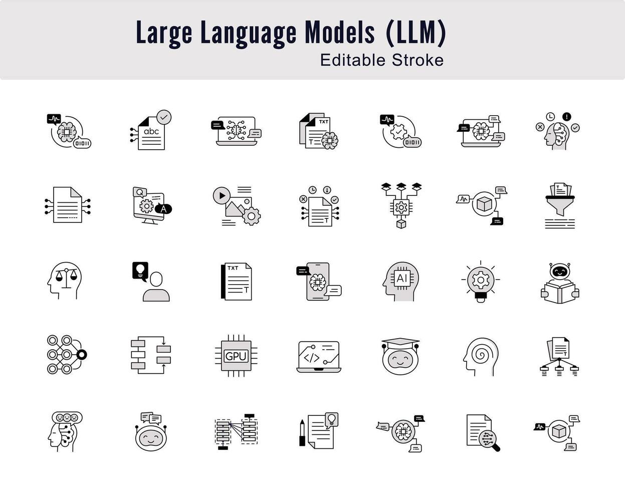 Language Model Icons. LLM Icons. NLP, Artificial Intelligence Icons ... Language Model Icons. LLM Icons. NLP, Artificial Intelligence Icons ...