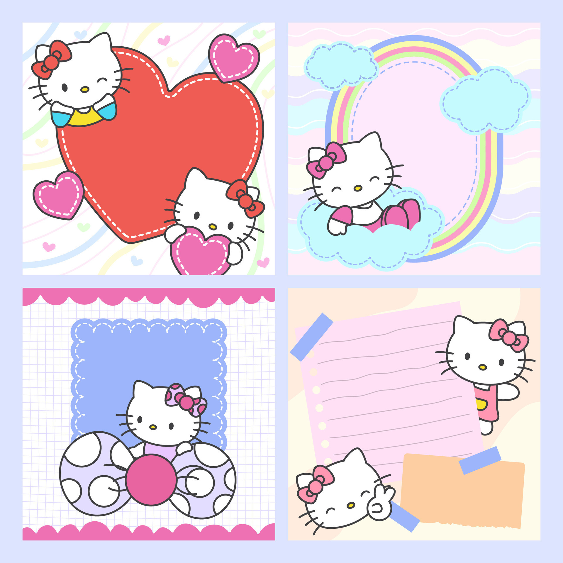 Colorful Cute Kitty Cat Social Media Post 25032991 Vector Art at Vecteezy Colorful Cute Kitty Cat Social Media Post 25032991 Vector Art at Vecteezy