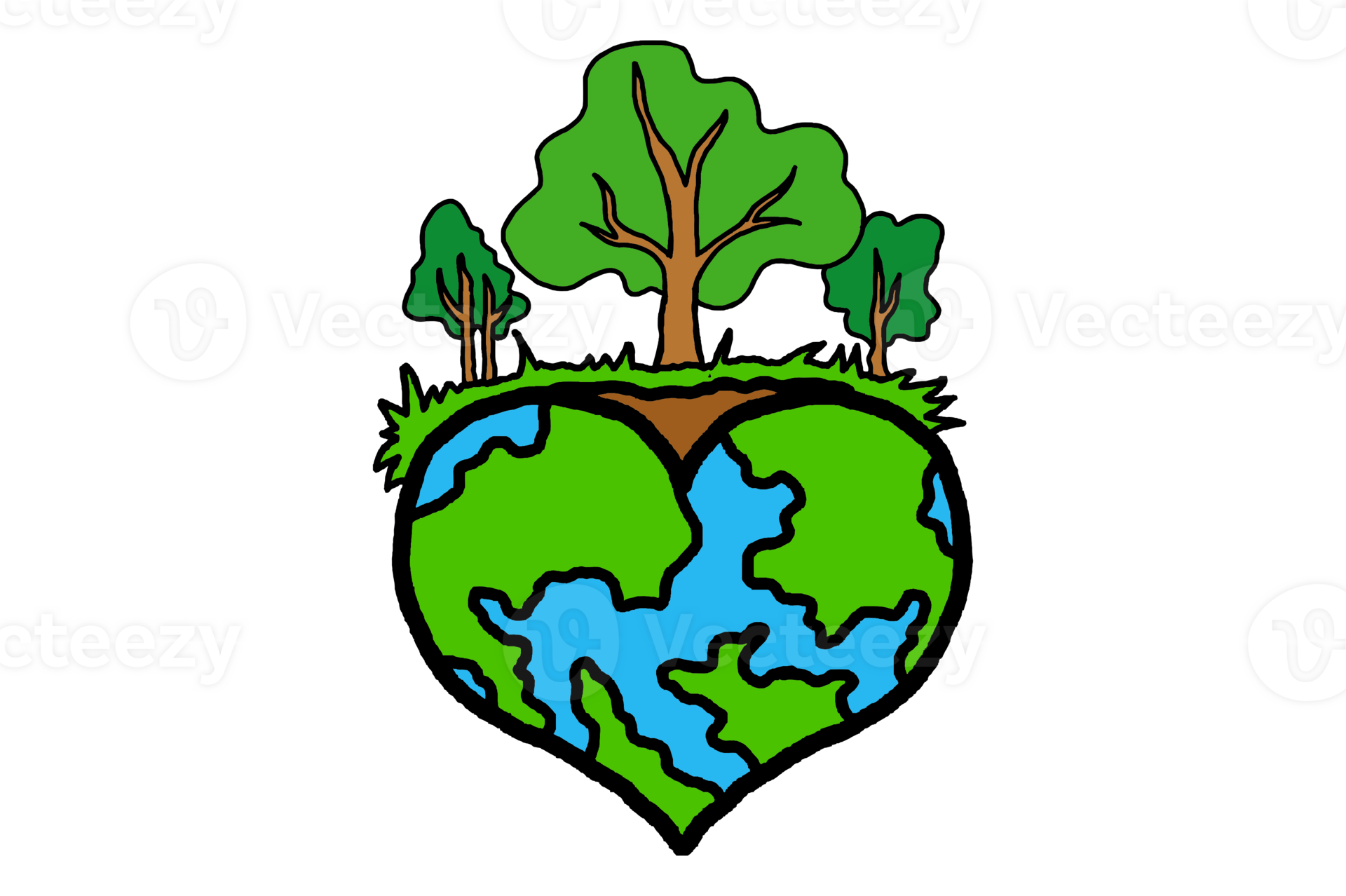 Love Earth Day Illustration 25033139 PNG