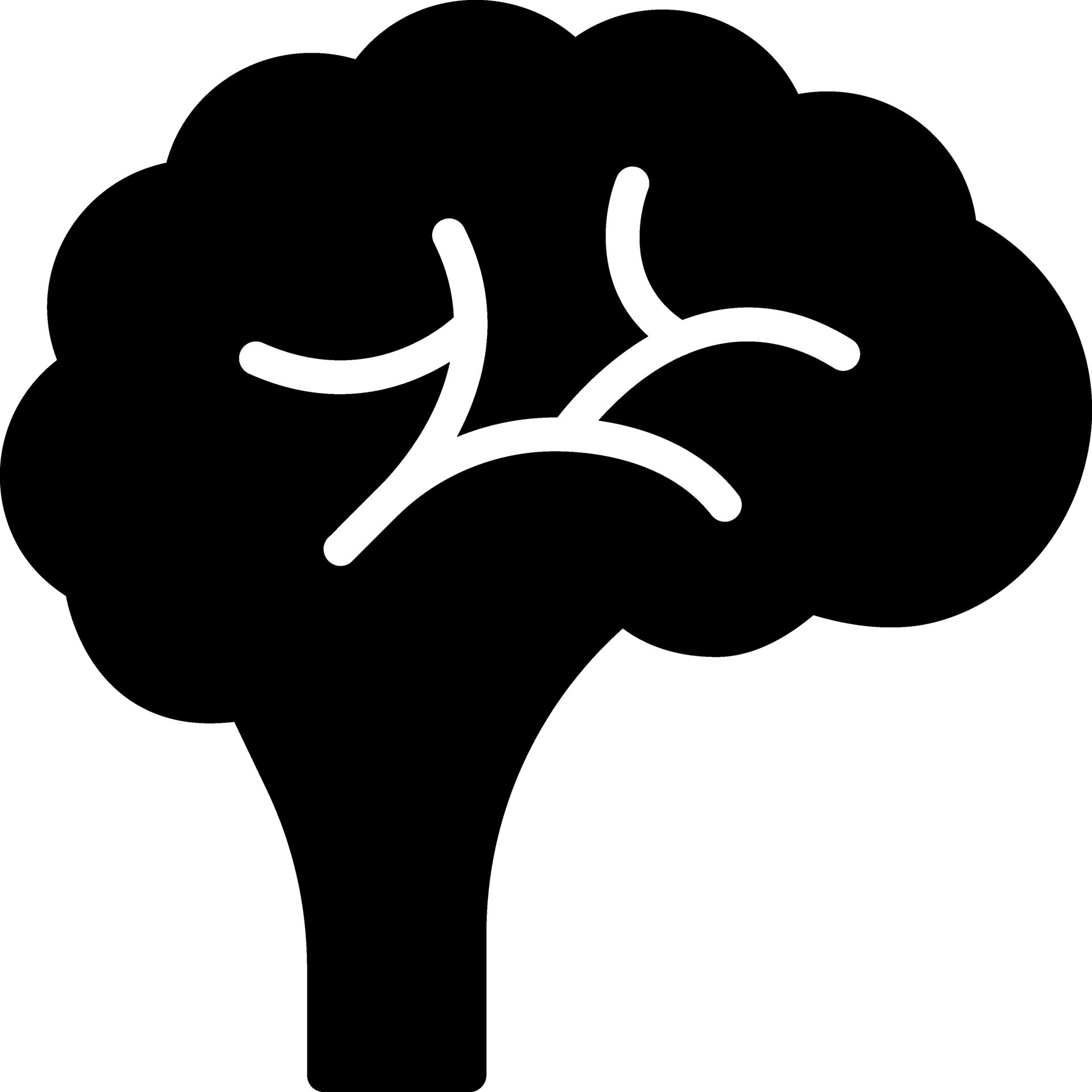 solid icon for brain 25035800 Vector Art at Vecteezy