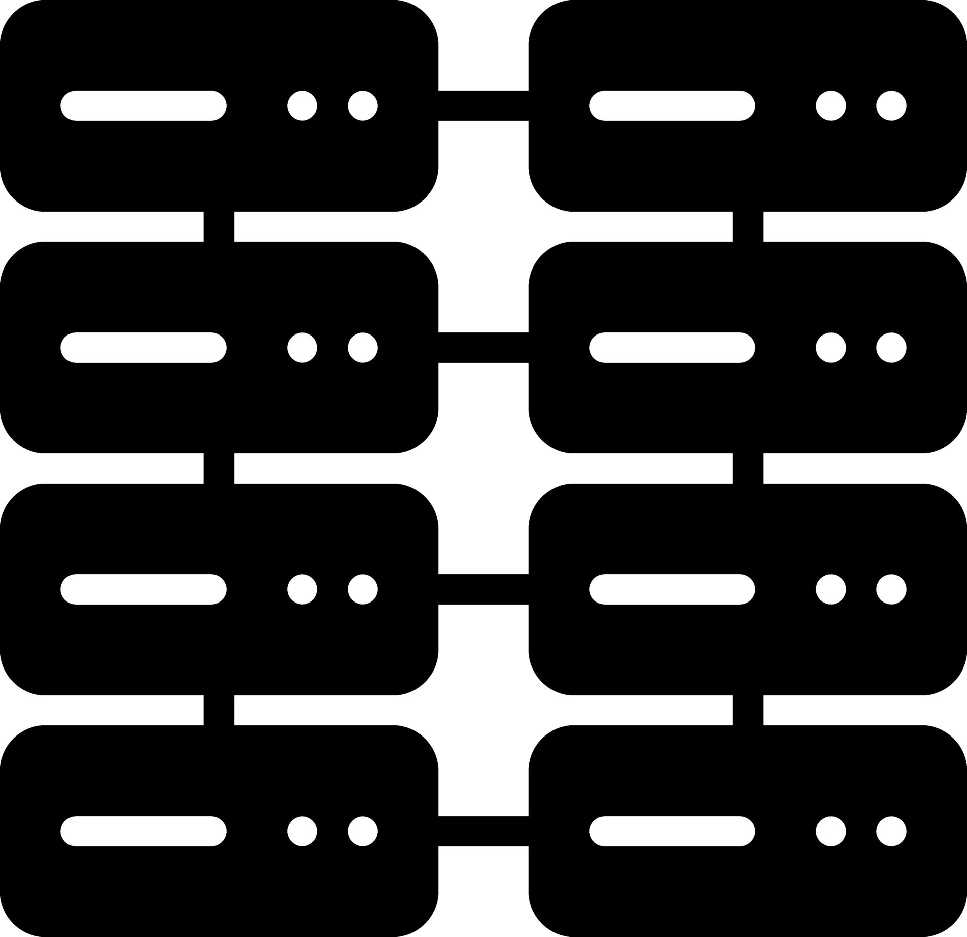 solid icon for database 25036140 Vector Art at Vecteezy