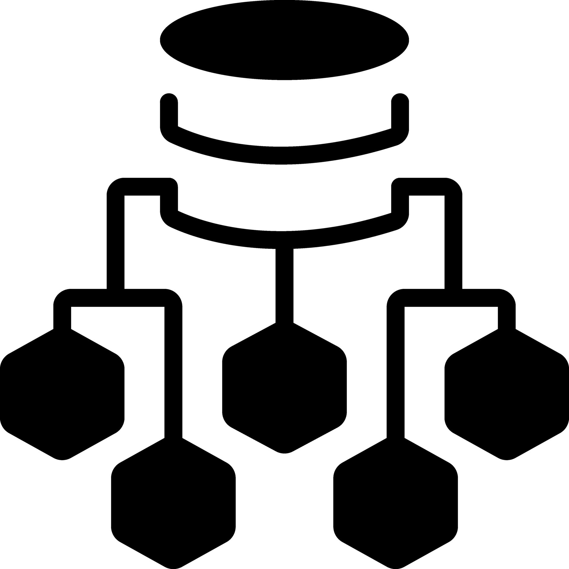 solid icon for data flow chart 25036153 Vector Art at Vecteezy