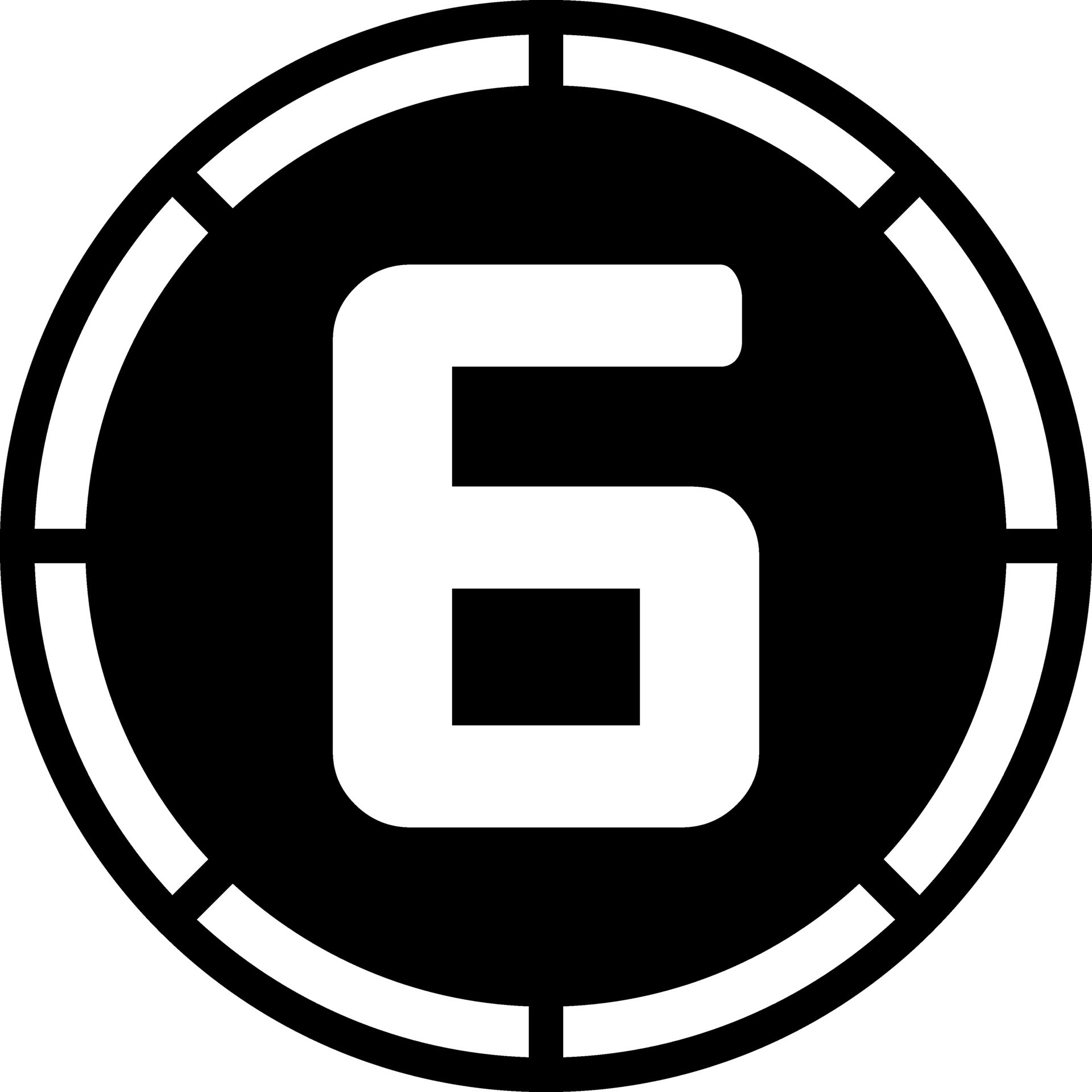 solid icon for sixth 25036787 Vector Art at Vecteezy