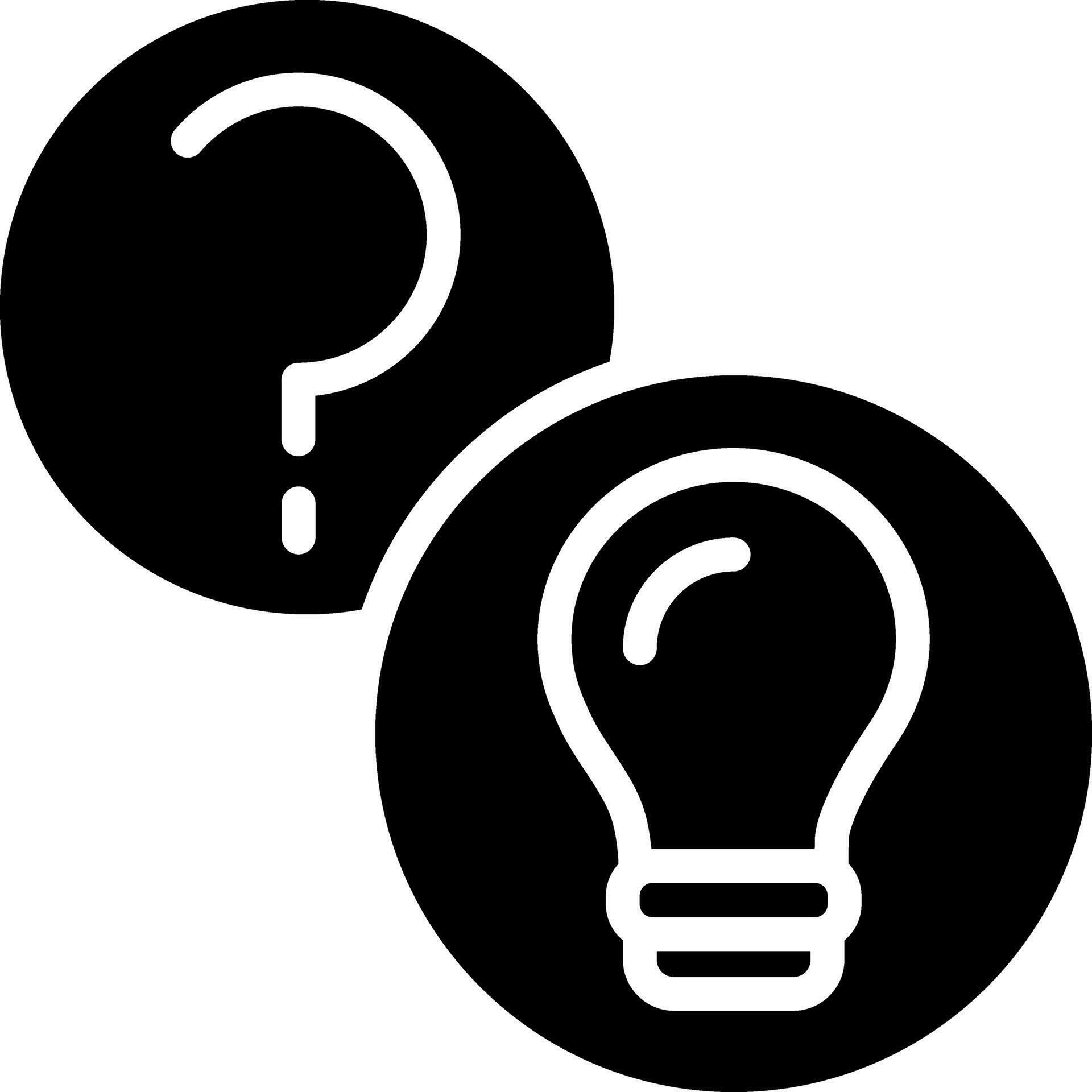 solid icon for questions and answers 25036943 Vector Art at Vecteezy