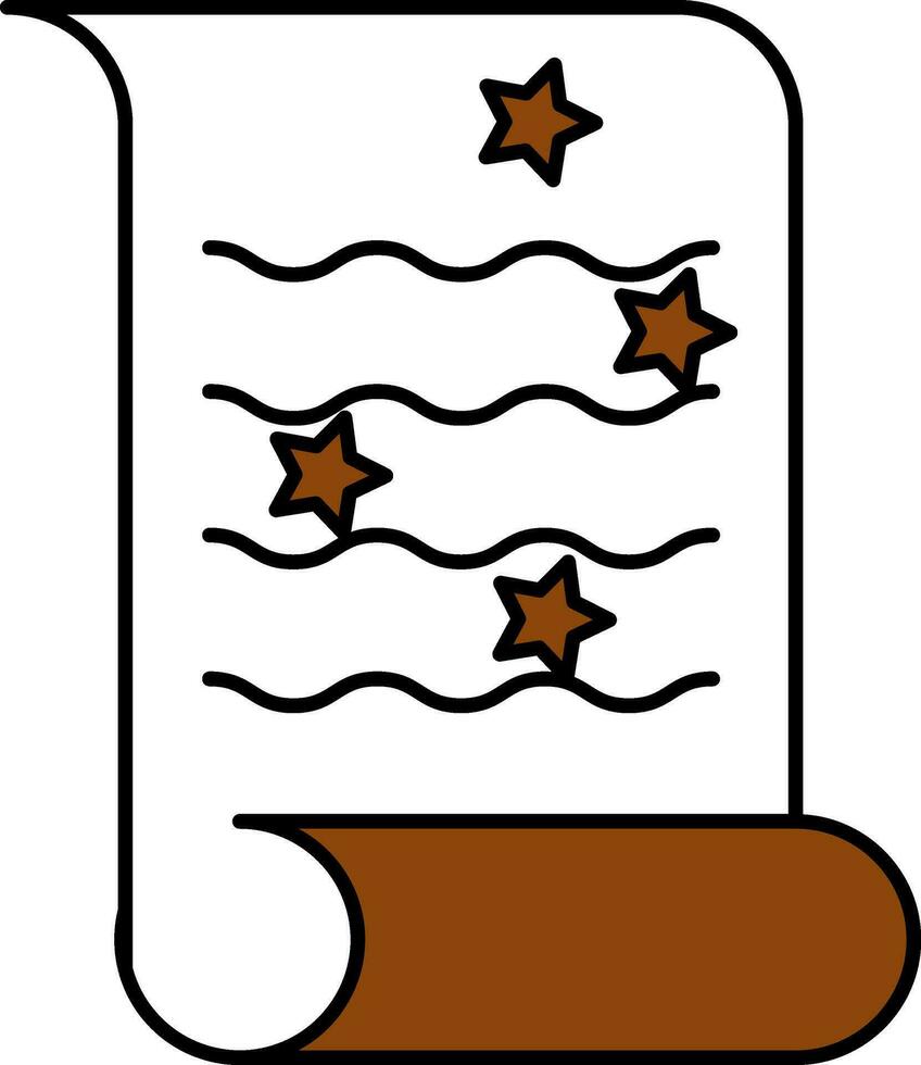 Scroll Magic Document Icon in Flat Style. 25056310 Vector Art at Vecteezy