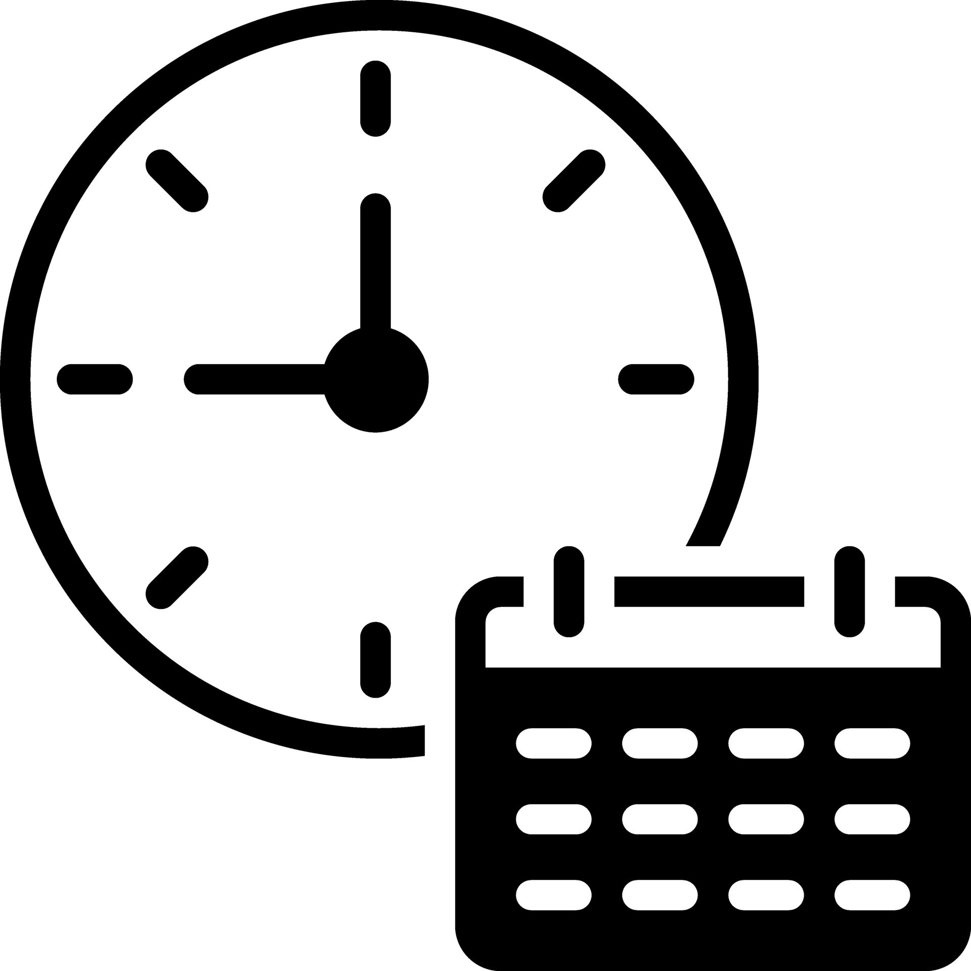 solid icon for time table 25058500 Vector Art at Vecteezy