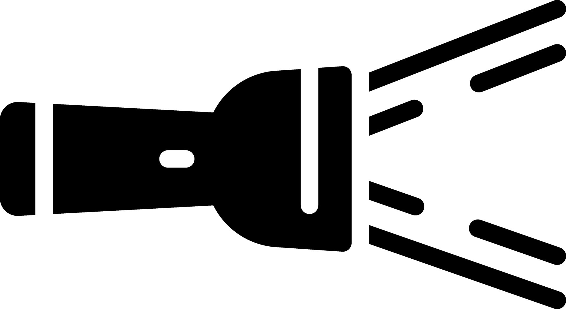 solid icon for flashlight 25058508 Vector Art at Vecteezy
