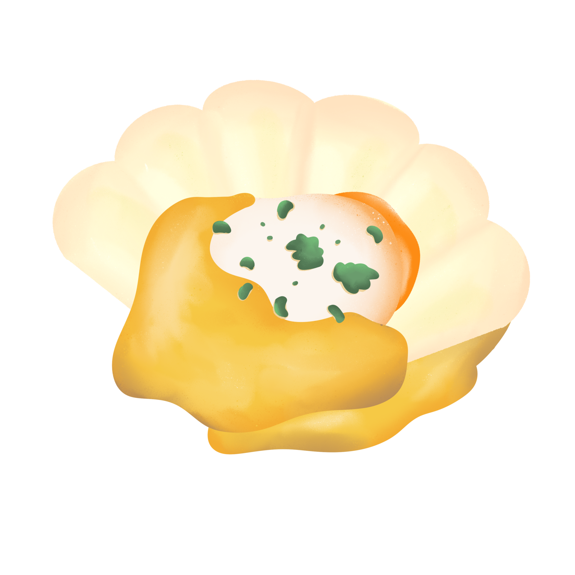 Seafood Illustration Cartoon Style Light Color 25062929 Png